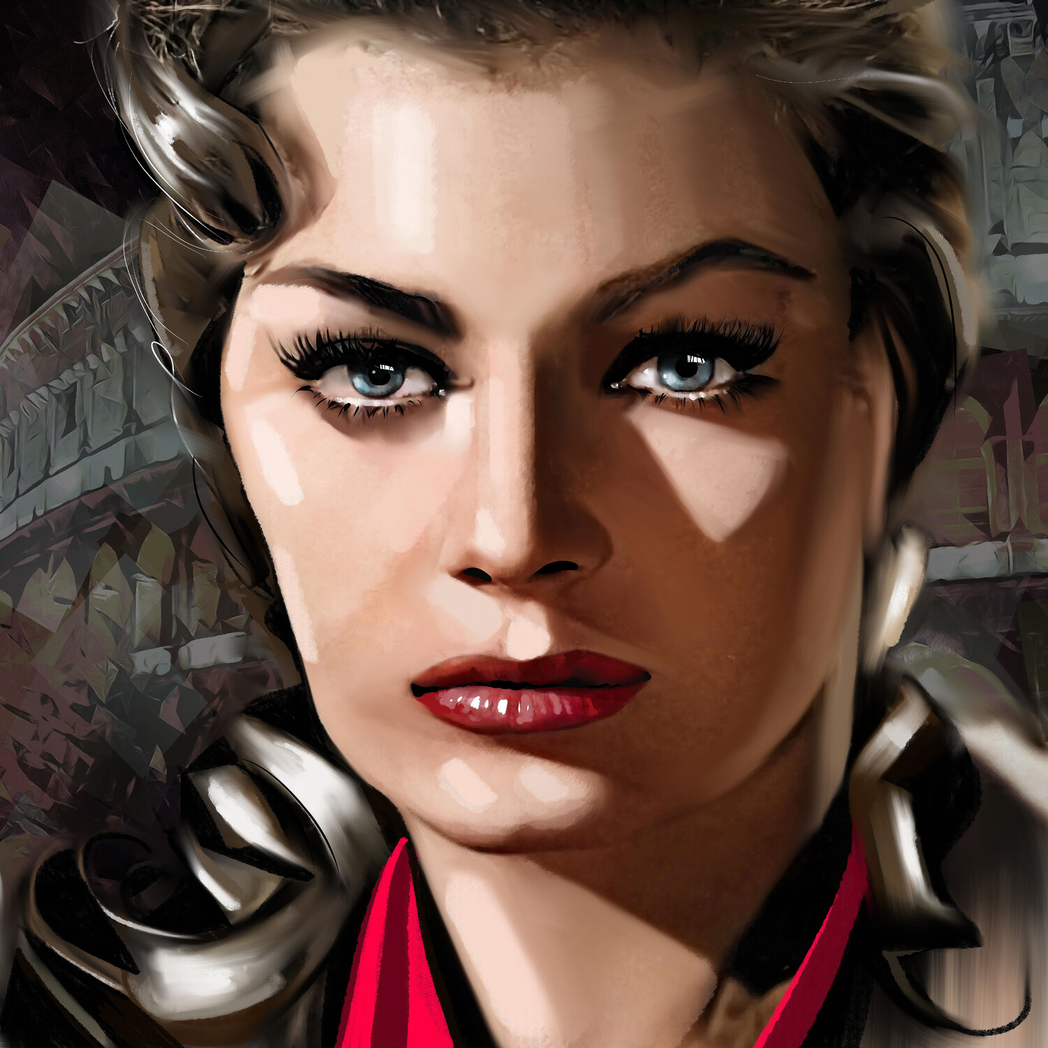 Anita Ekberg 1 by Ira Tsantekidou (2022) : Digital Digital on Canvas ...