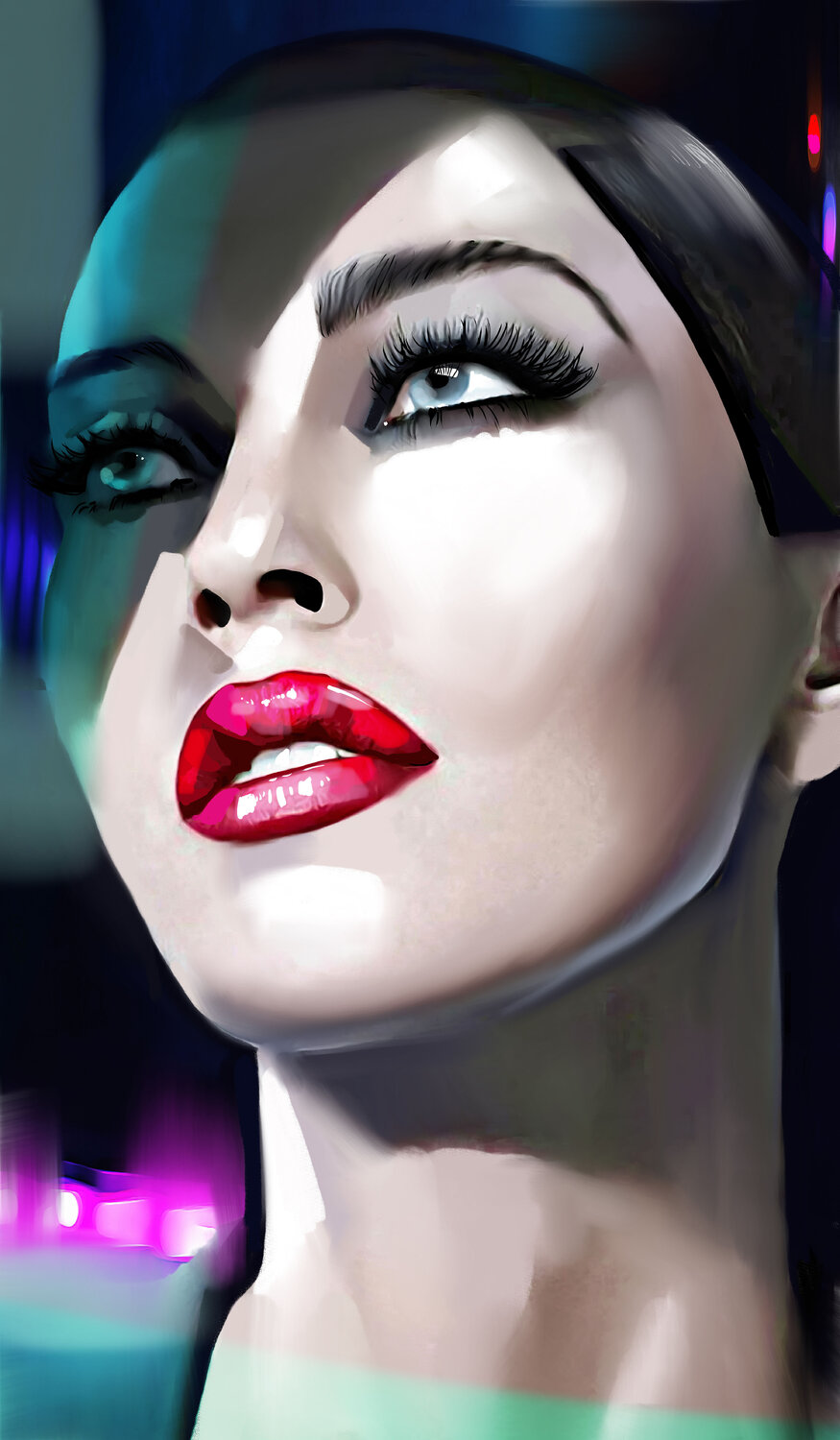 Megan Fox 2 by Ira Tsantekidou (2022) : Digital Digital on Canvas ...