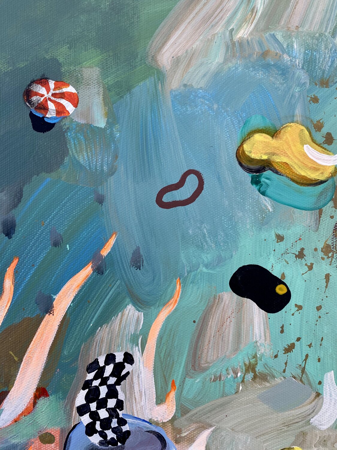 Playing War 3 by Edith Torony (2022) : Painting Acrylic on Canvas ...