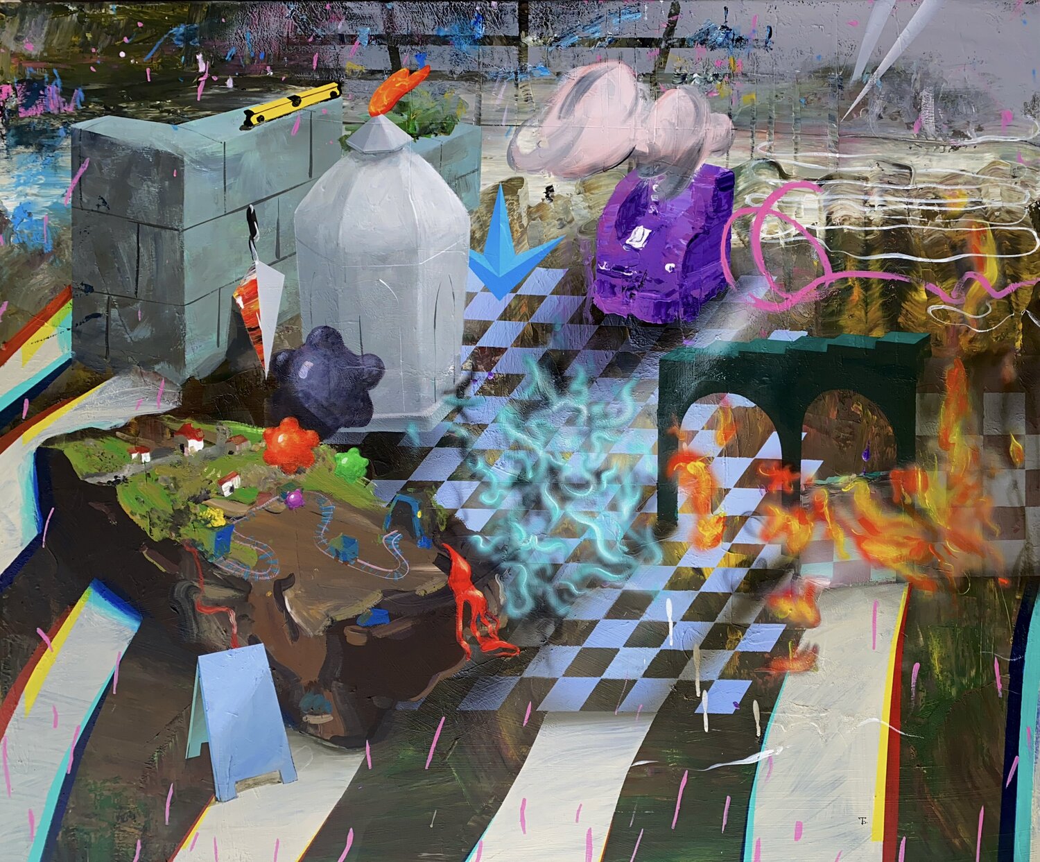 All the world's a stage by Edith Torony (2023) : Painting Acrylic on ...