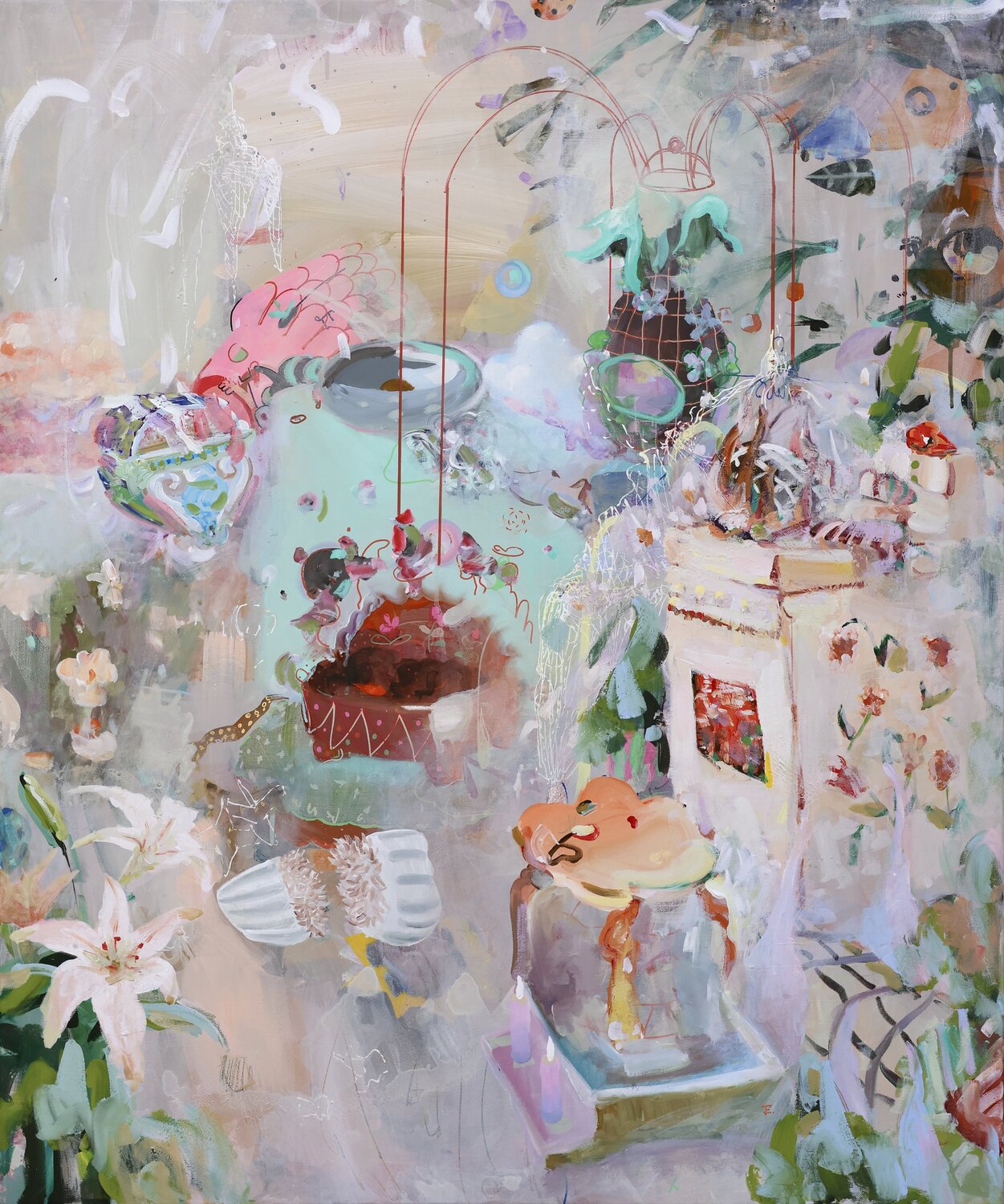 Heterotopias 6 by Edith Torony (2025) : Painting Acrylic on Canvas ...