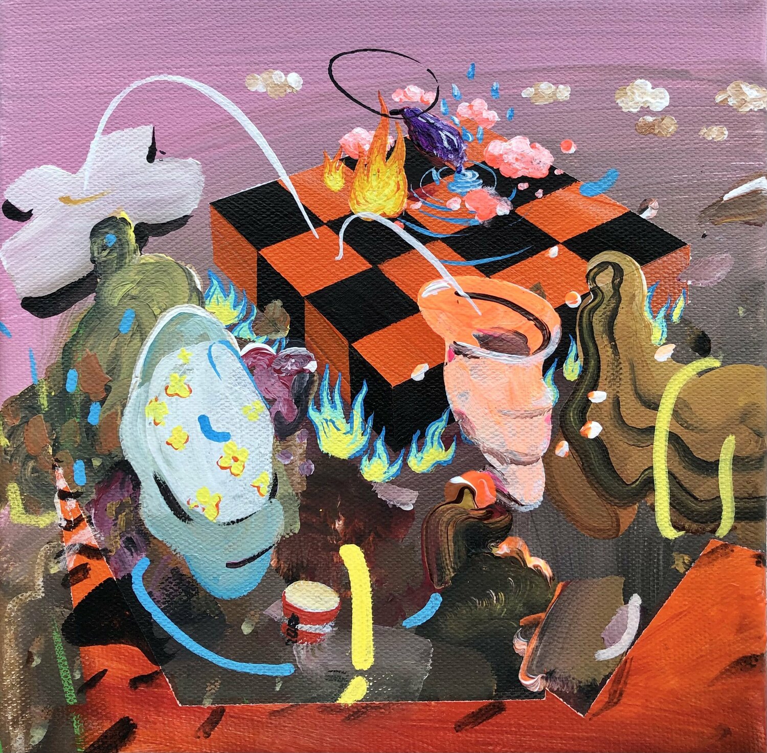 Heaven and Earth V by Edith Torony (2020) : Painting Acrylic on Canvas ...