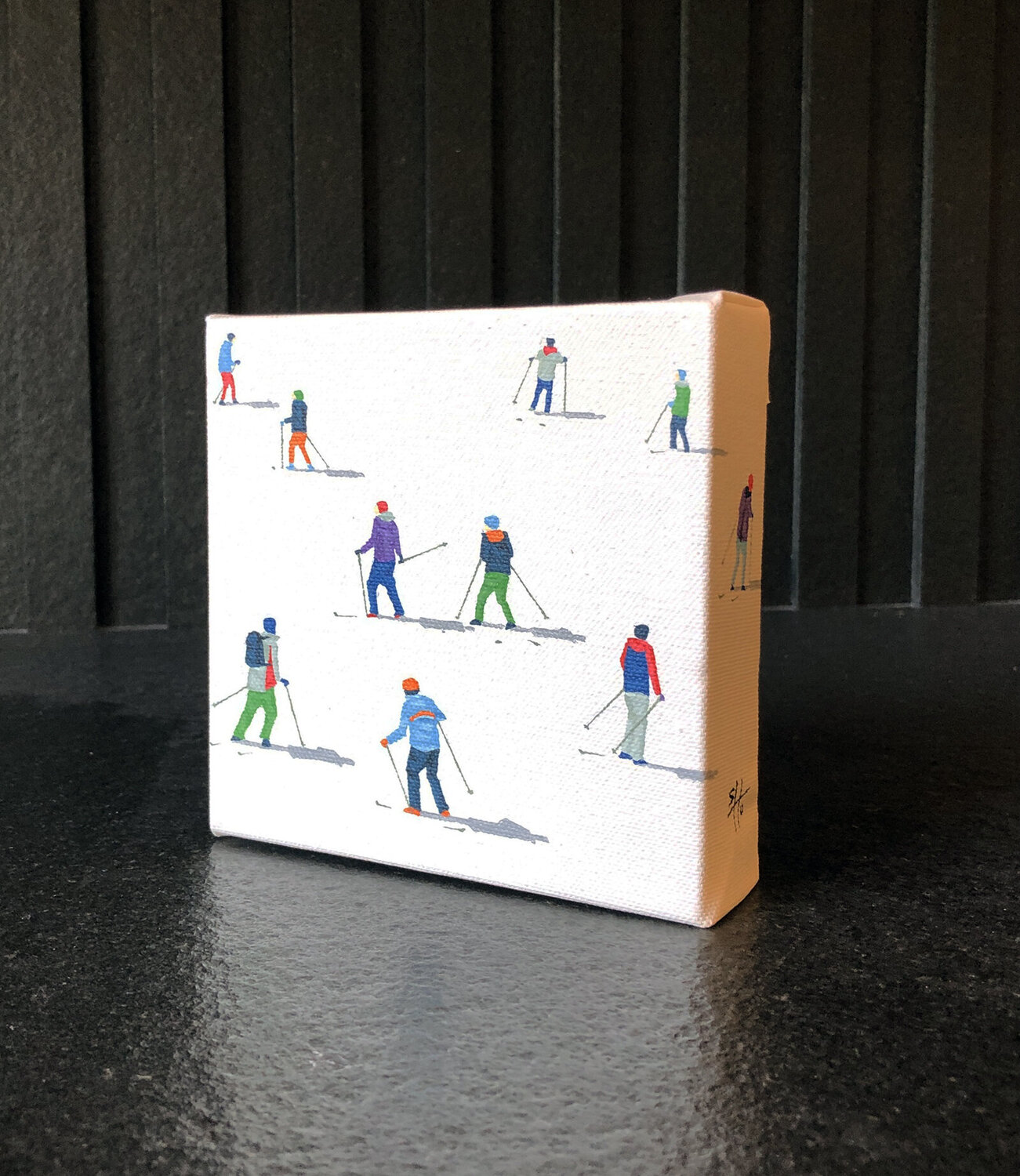 Frozen Planet Nano 64 von Stephanie Ho (2022): Malerei Öl auf Leinwand ...