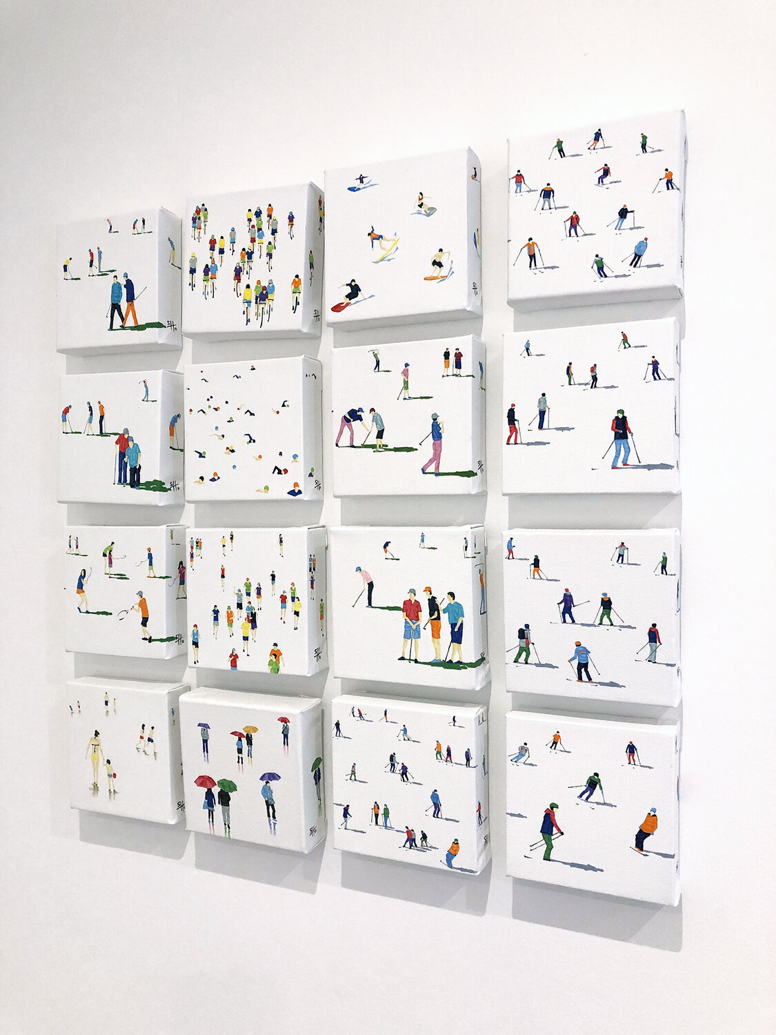 Frozen Planet Nano 64 von Stephanie Ho (2022): Malerei Öl auf Leinwand ...