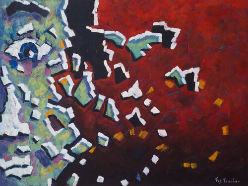 Particules by François Faucher (2017) : Painting Oil on Canvas - Singulart