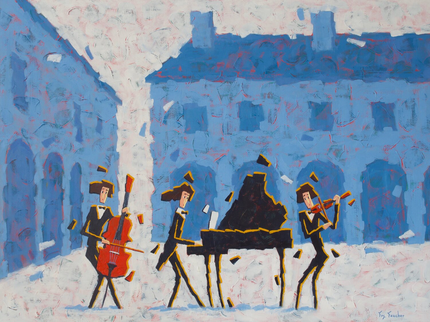 Écho musical by François Faucher (2023) : Painting Oil on Canvas ...