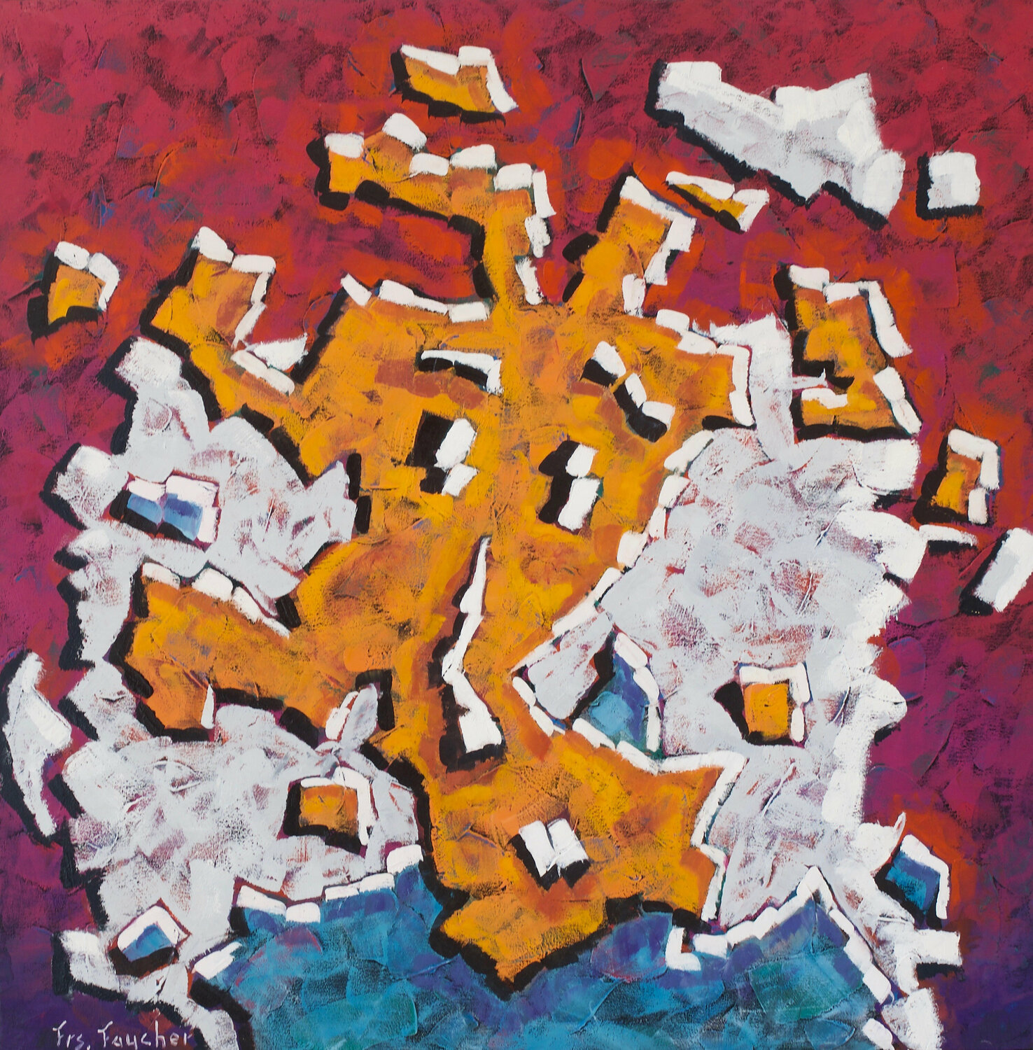 Le beau fou by François Faucher (2019) : Painting Oil on Canvas - Singulart