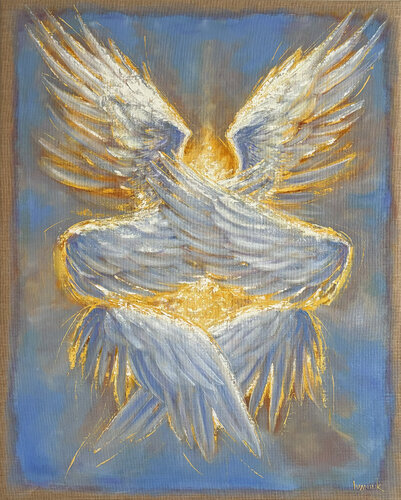 Angel Seraphim by Elena Ivaniuk (2024) : Painting Oil on Canvas - Singulart