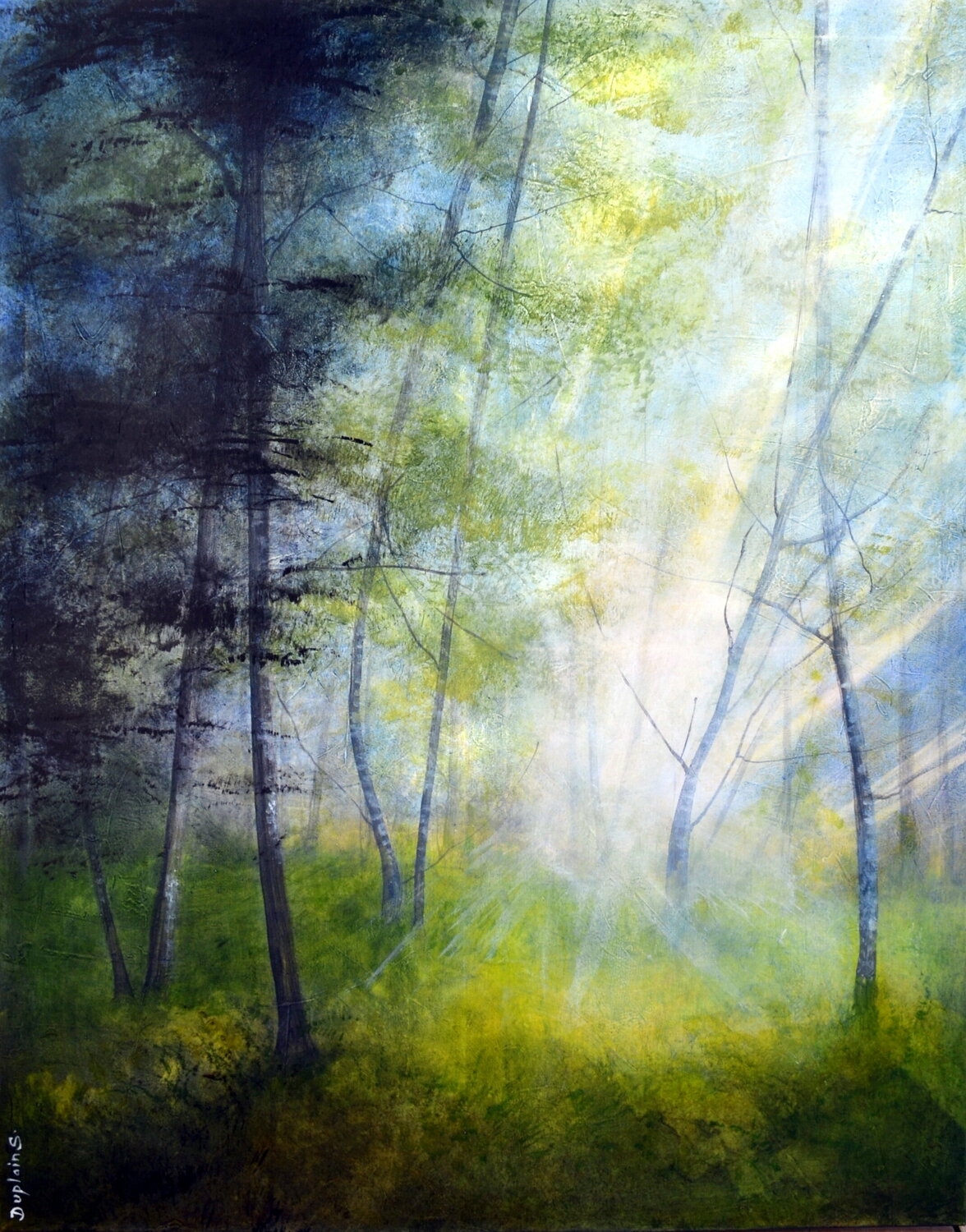 "L'Aube" by Sophie Duplain (2018) : Painting Oil, Pigments on Canvas ...