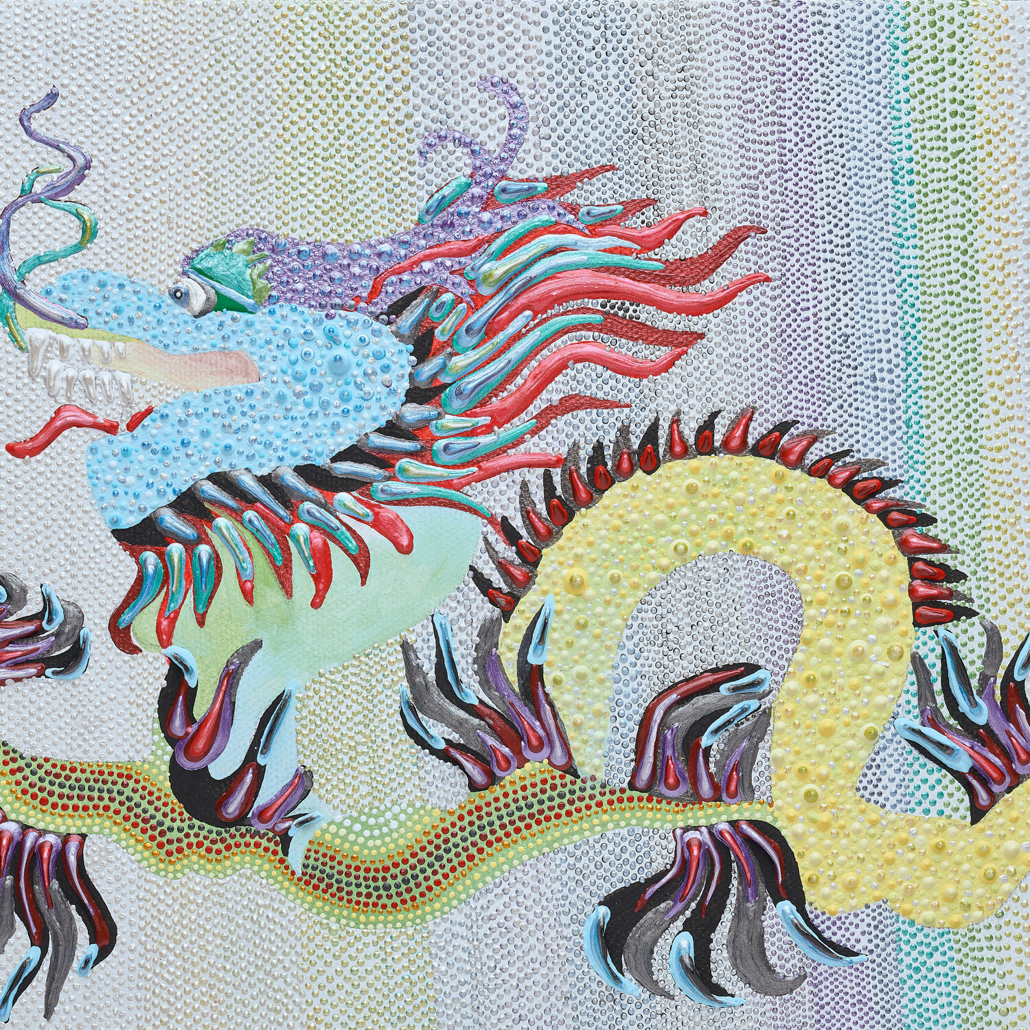 Mystic Fire: The Dotted Dragon's Lair by Amy Diener (2023) : Painting ...