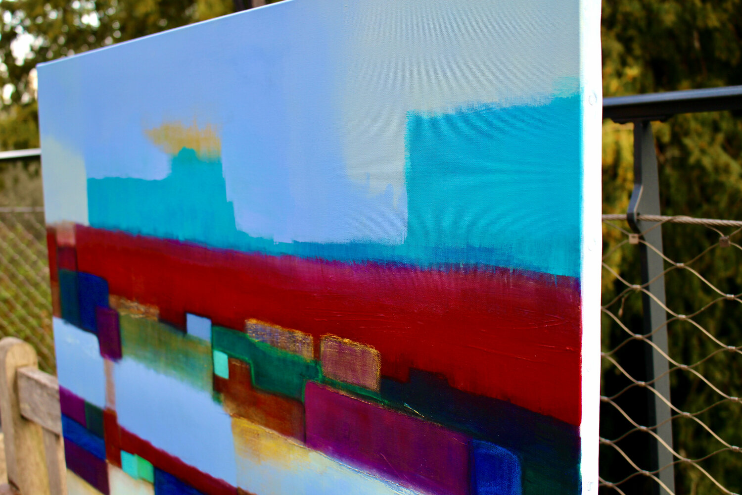 Intemporel2 by Pascale White (2021) : Painting Acrylic, Oil on Canvas ...