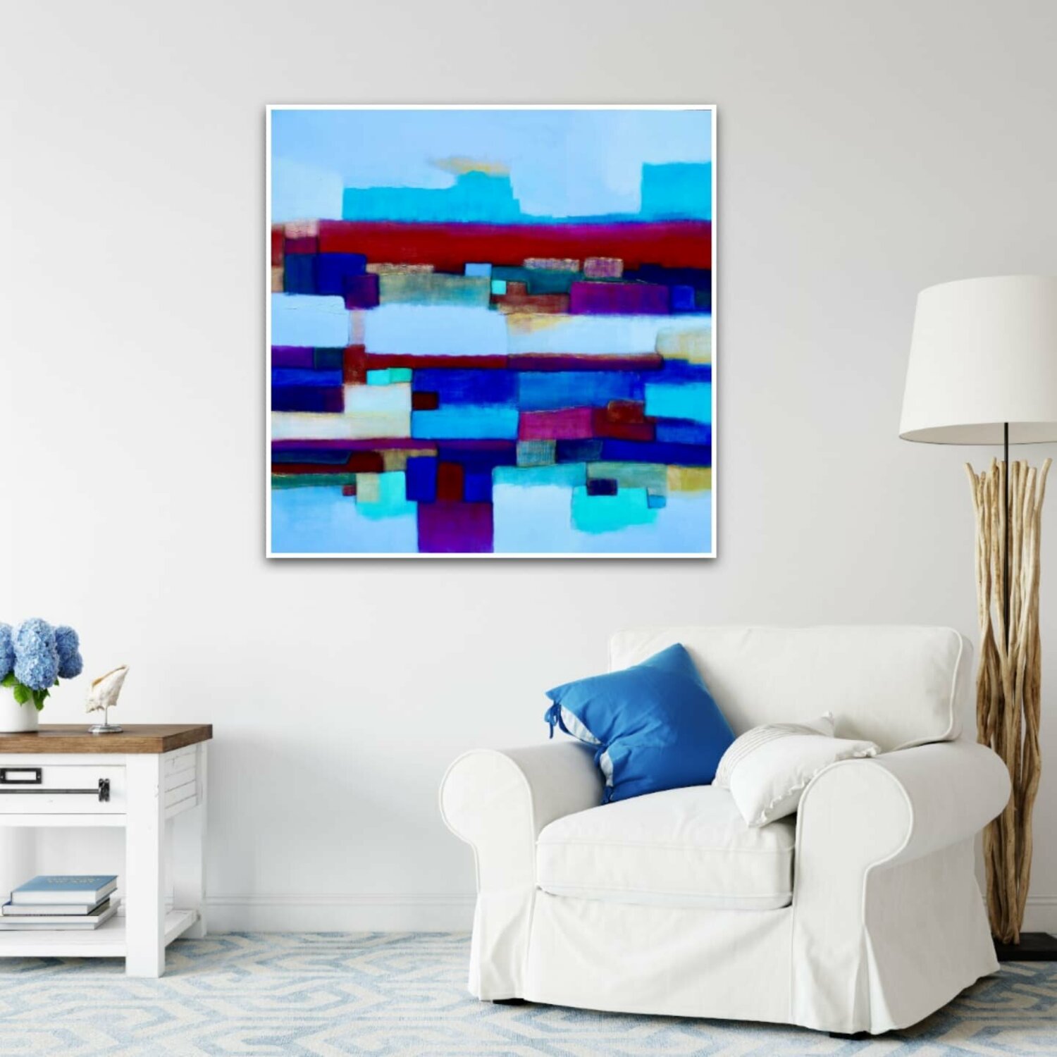 Intemporel2 by Pascale White (2021) : Painting Acrylic, Oil on Canvas ...