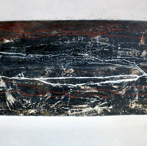 When the river gets dark by Pascale White (2025) : Painting Acrylic ...