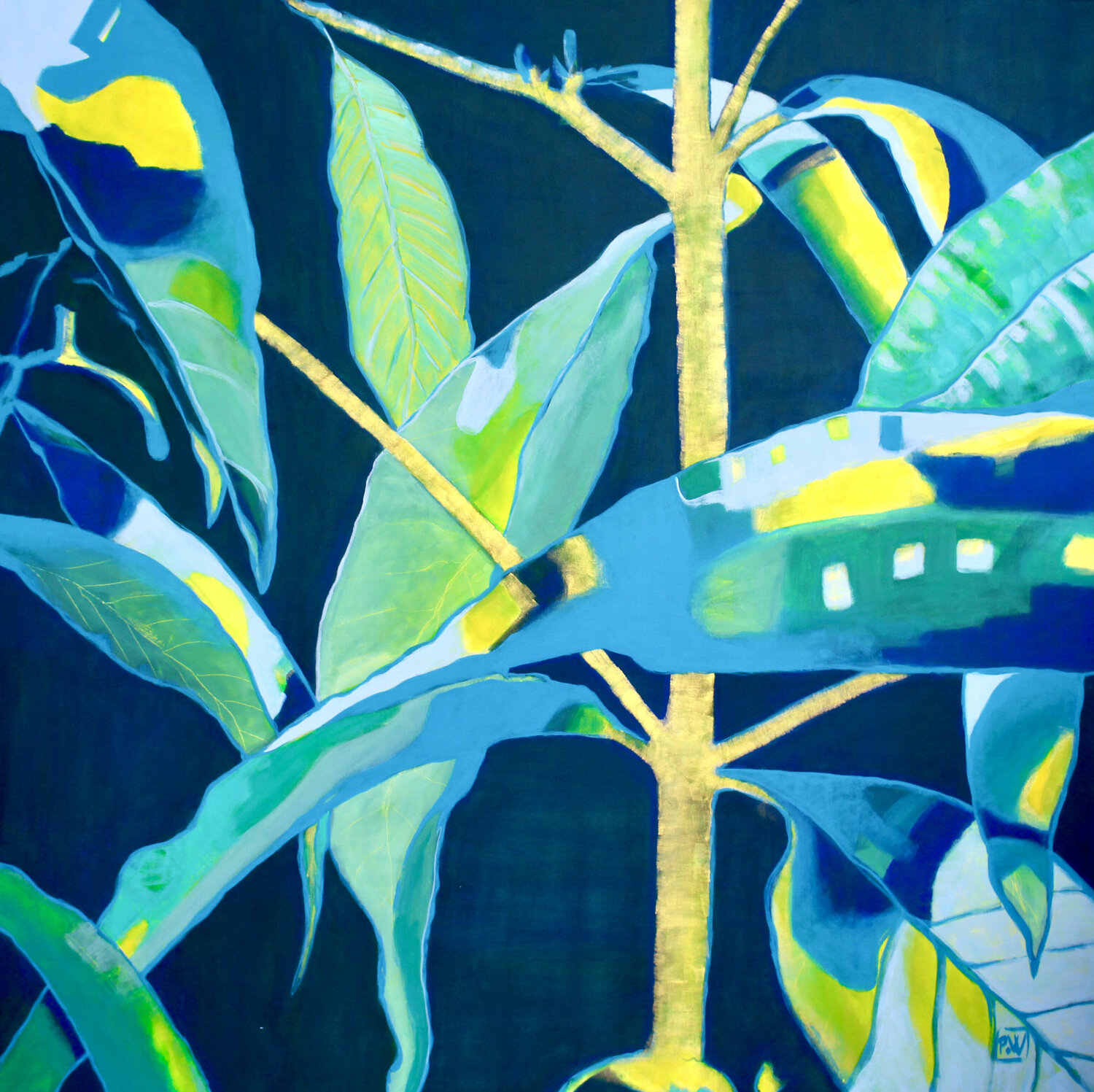 Buddleia by Pascale White (2021) : Painting Acrylic, Pastel on Canvas ...