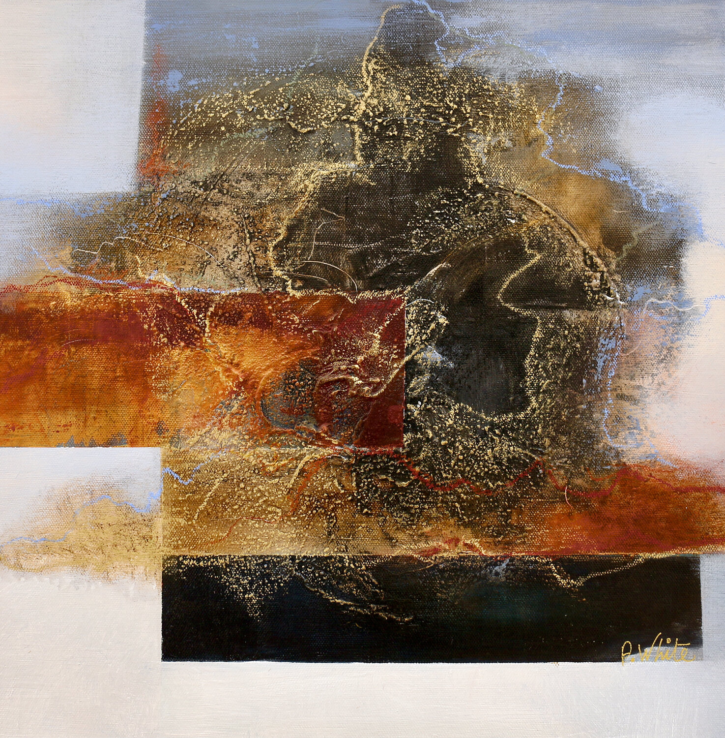 Cartographie de Pascale White (2023): Pintura Acrílico, Pastel en ...