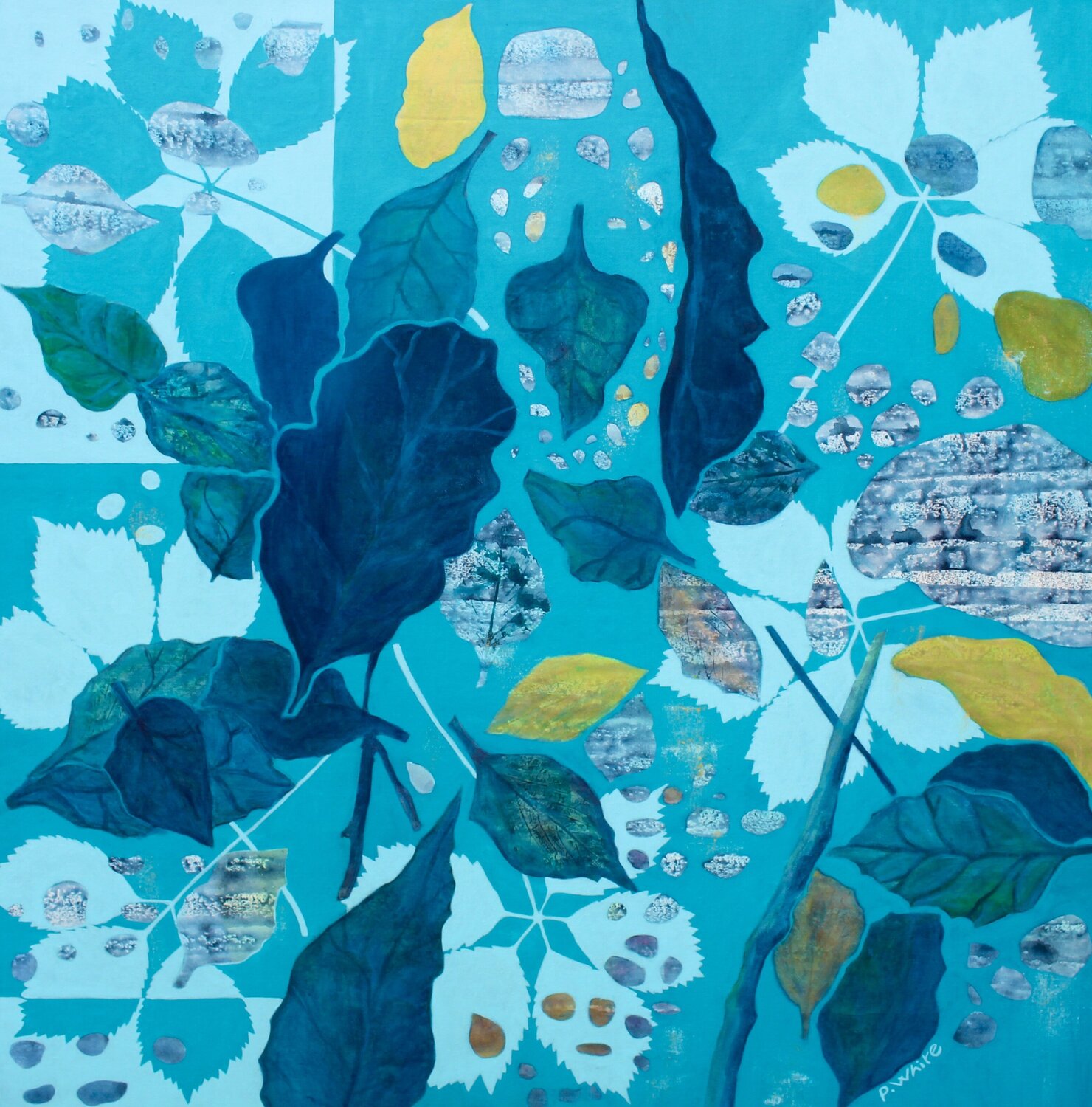 Into the wind by Pascale White (2019) : Painting Acrylic, Ink on Canvas ...