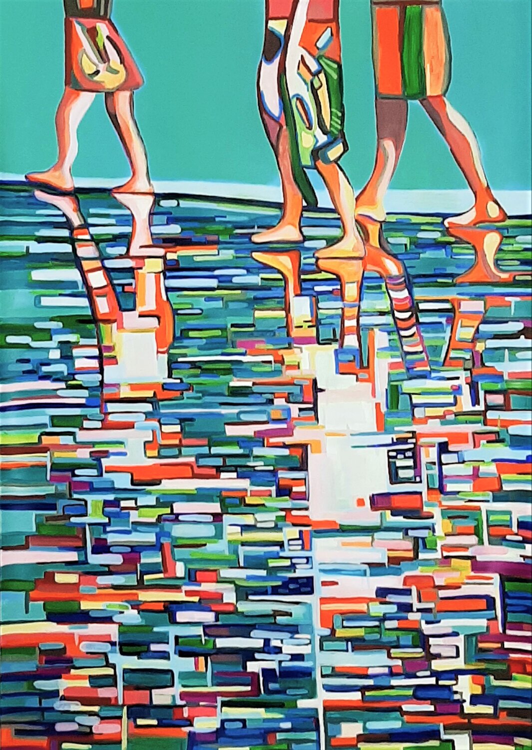 At the beach / 100 x 70 cm by Alexandra Djokic (2020) : Painting ...