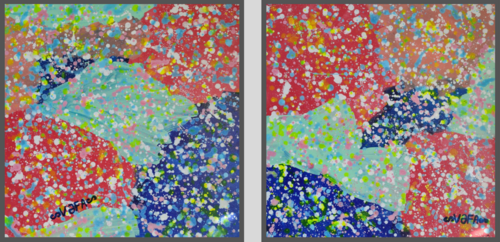 Golden Flame by Vafa Majidli (2022) : Painting Acrylic on Canvas ...