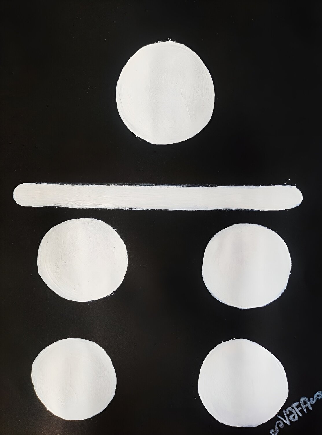 Minimalism. Domino Game 1.4 by Vafa Majidli (2023) : Painting Acrylic ...