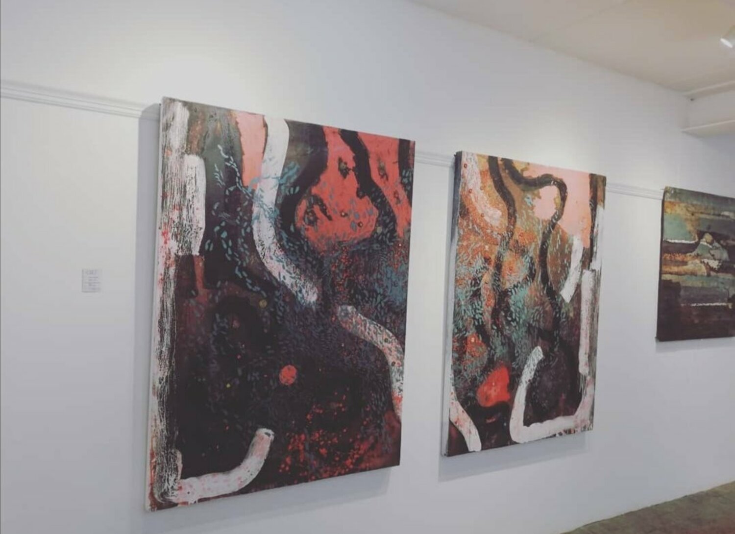 MEDUSA'S LAIR by Greta McMahon (2015) : Painting Acrylic, Oil on Canvas ...