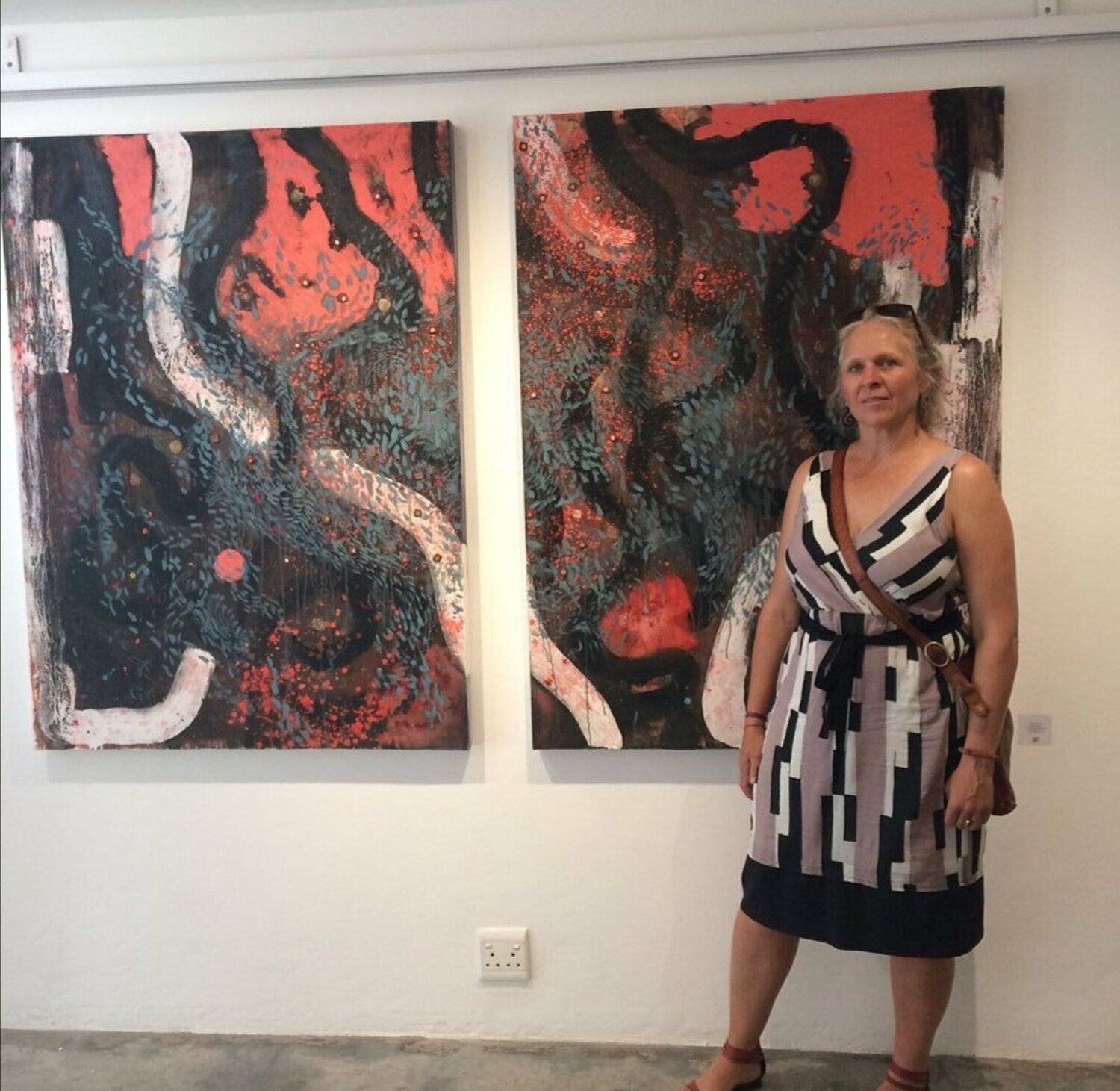 MEDUSA'S LAIR by Greta McMahon (2015) : Painting Acrylic, Oil on Canvas ...