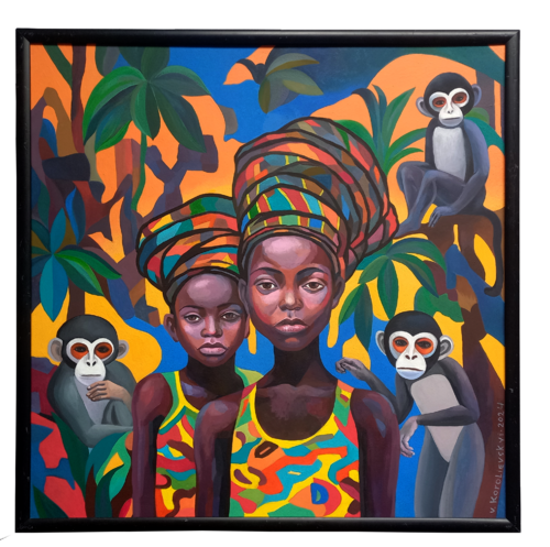 Children of nature by Lana Korolievskaia (2024) : Painting Acrylic on ...
