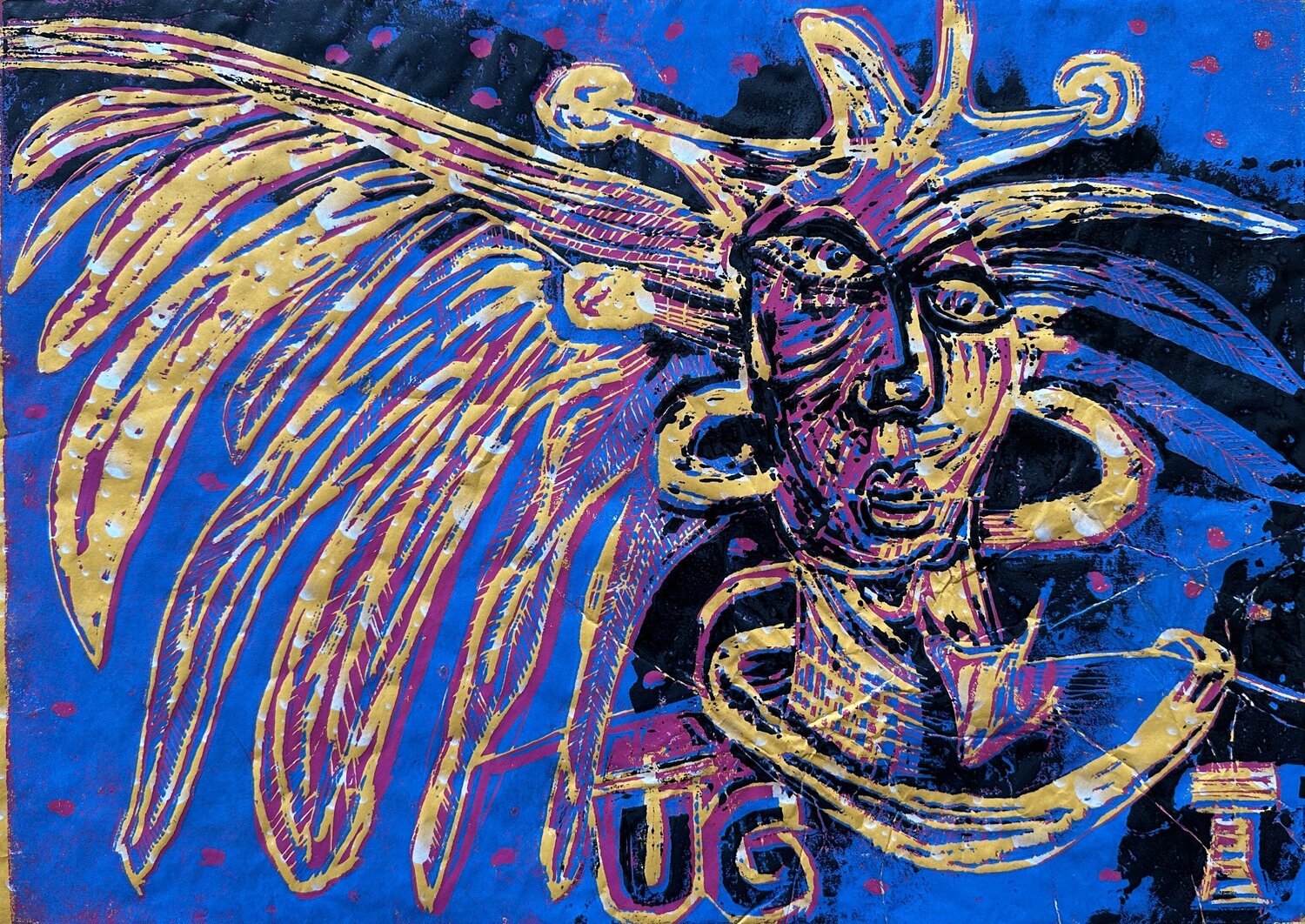 Gut 7 - Lächelndes Porträt in Holz - Nummer 5 by Susanne Haun (2023 ...