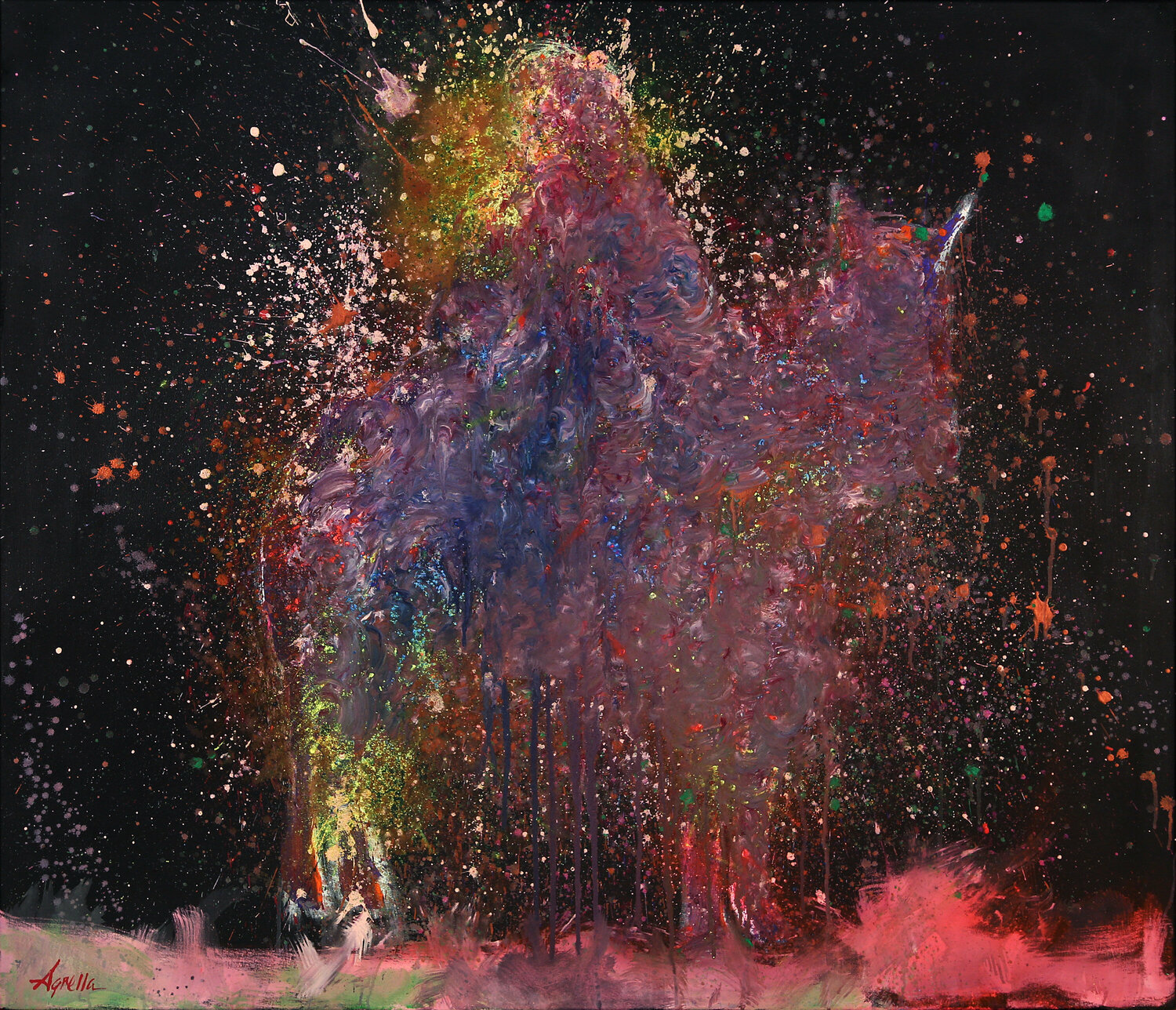 Horse and Rider by Len Agrella (2019) : Painting Acrylic on Canvas ...