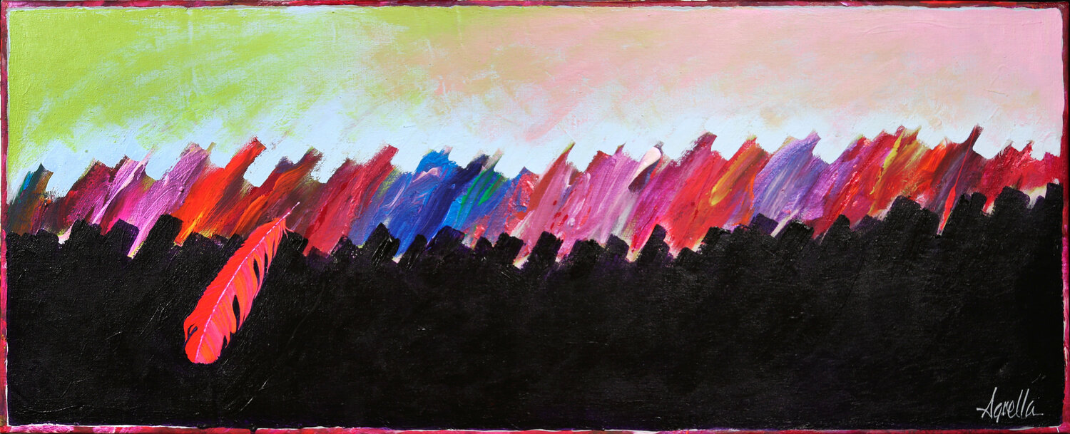 Indian Dance by Len Agrella (2016) : Painting Acrylic on Canvas - Singulart