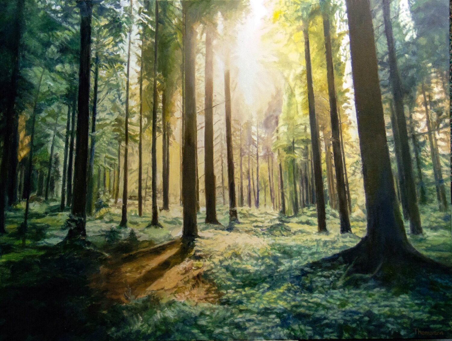 Cold Morning New by Lee Thomason (2023) : Painting Oil on Canvas - Singulart