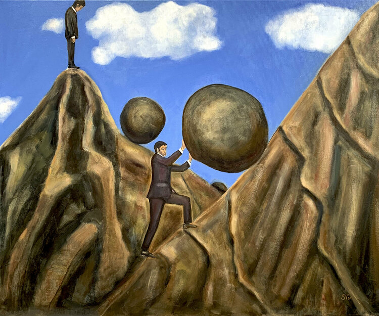 Sisyphus Painting