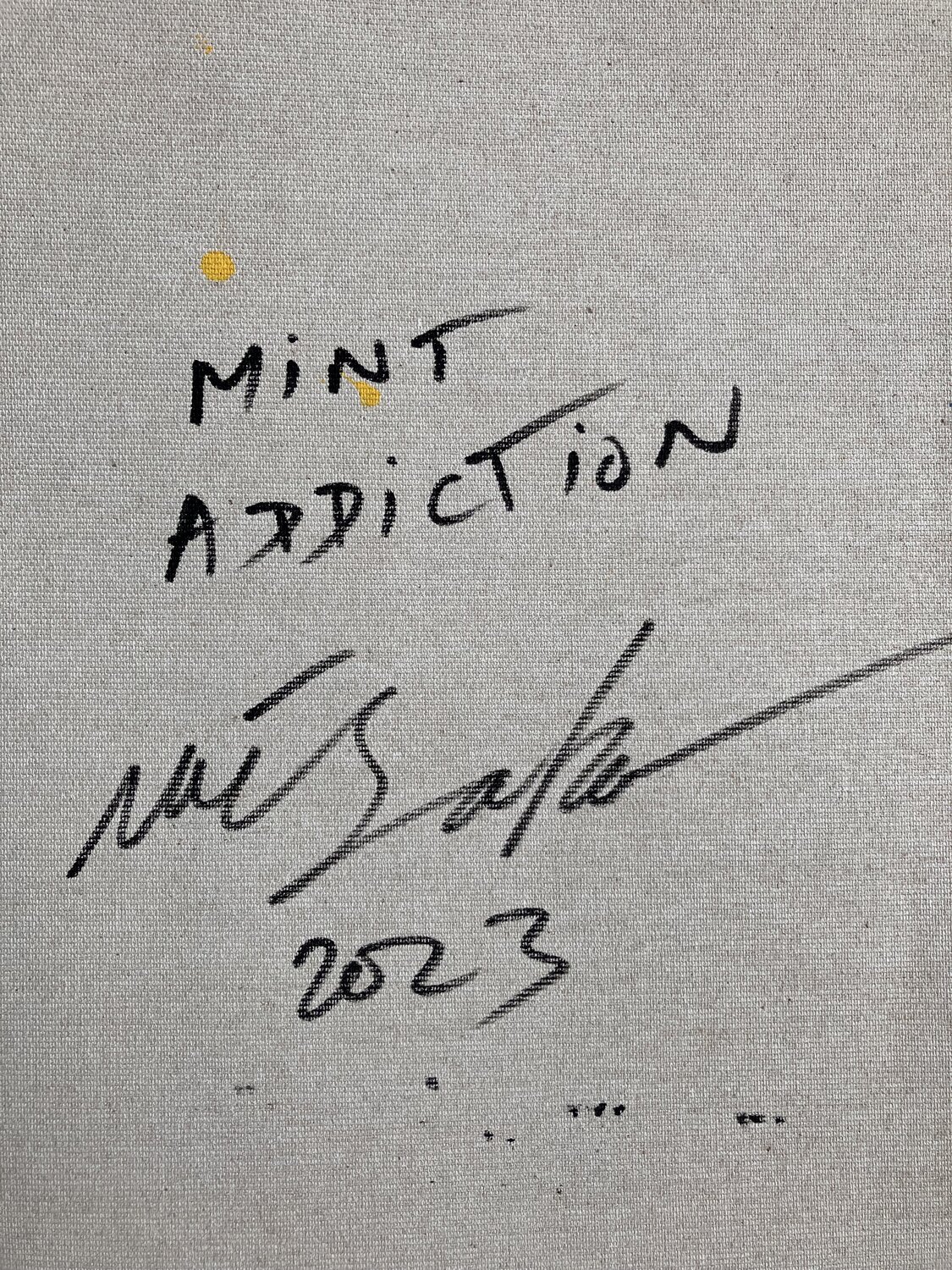 Mint Addiction by Misako Street Art (2023) : Painting Acrylic, Graffiti ...
