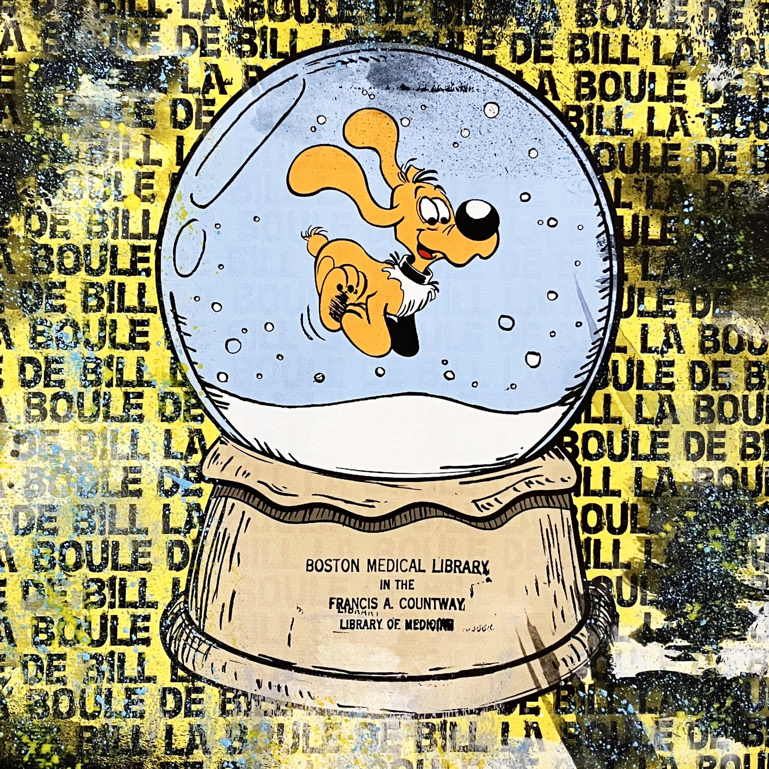 La boule de Bill by Misako Street Art (2023) : Painting Acrylic ...