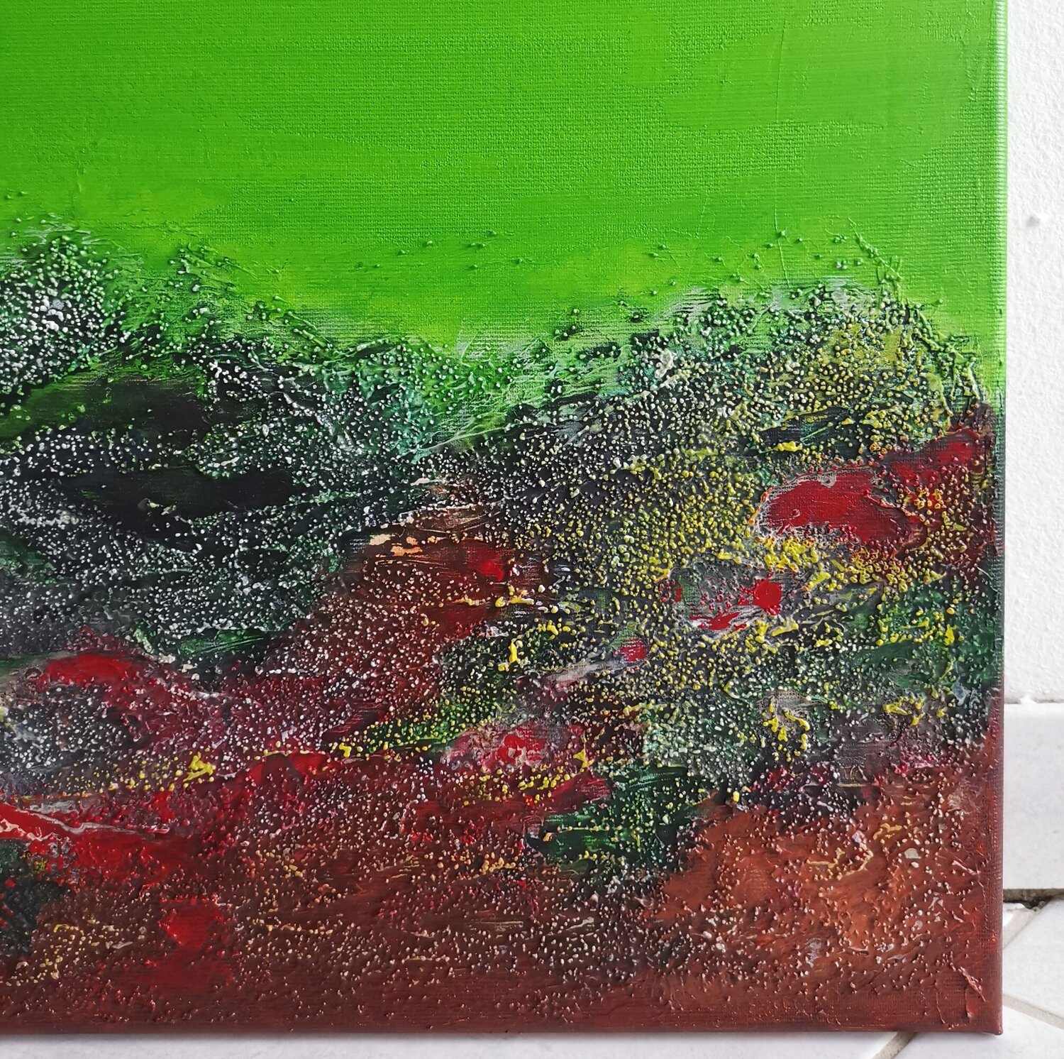 The Spring Mystery von Elena Mosurak (2024): Malerei Acryl auf Leinwand ...