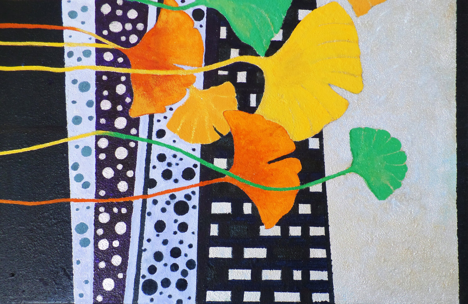 Stripe variation - Ginko in golden Autumn by Mayumi Yamakawa (2022 ...