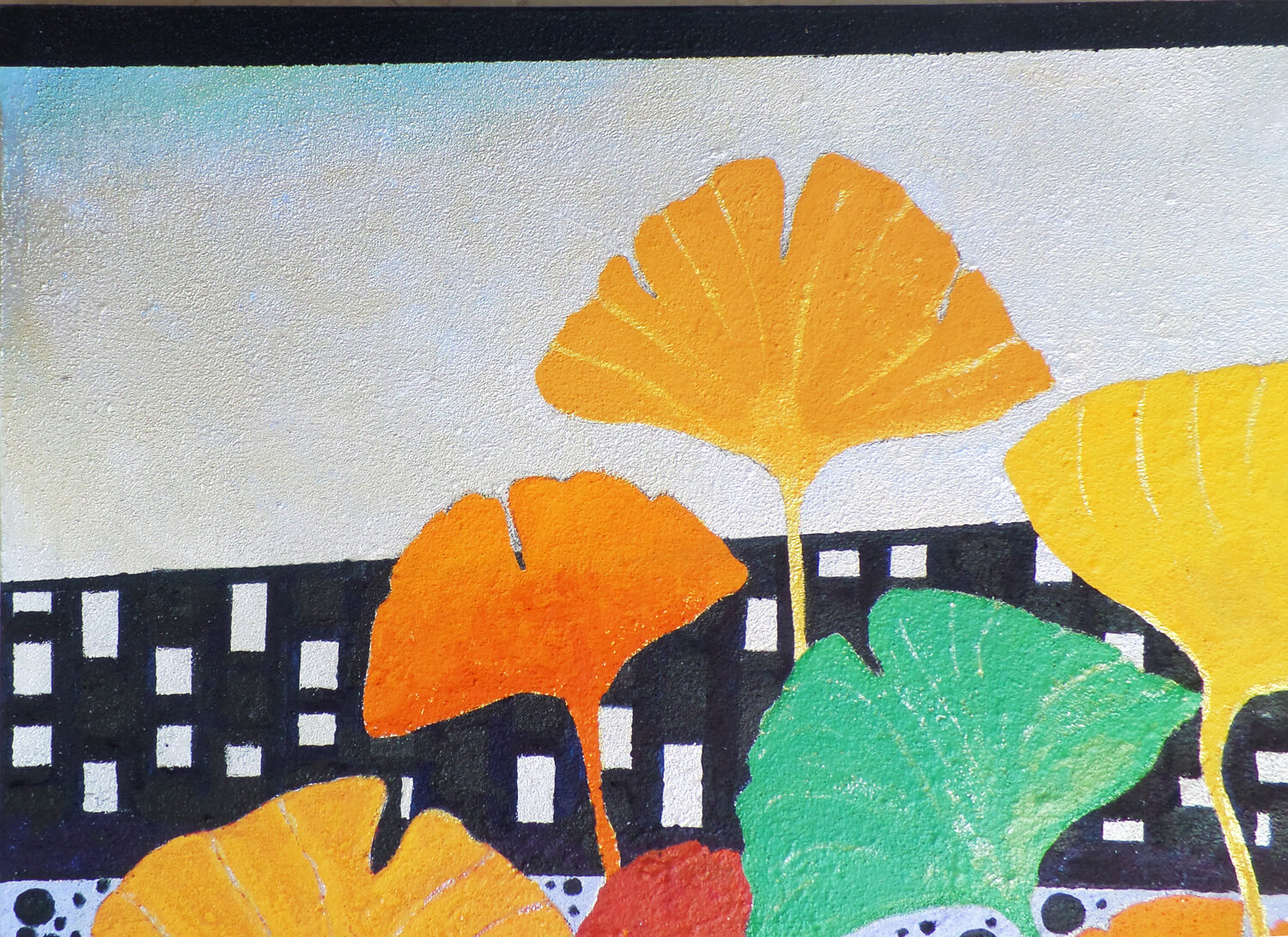 Stripe variation - Ginko in golden Autumn by Mayumi Yamakawa (2022 ...