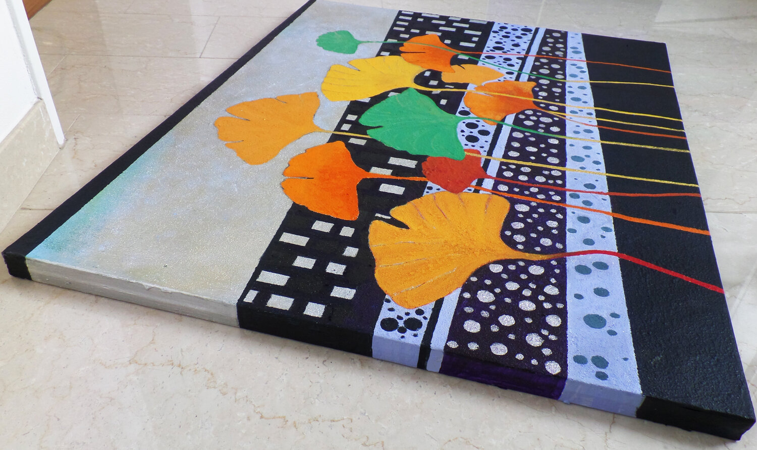 Stripe variation - Ginko in golden Autumn by Mayumi Yamakawa (2022 ...