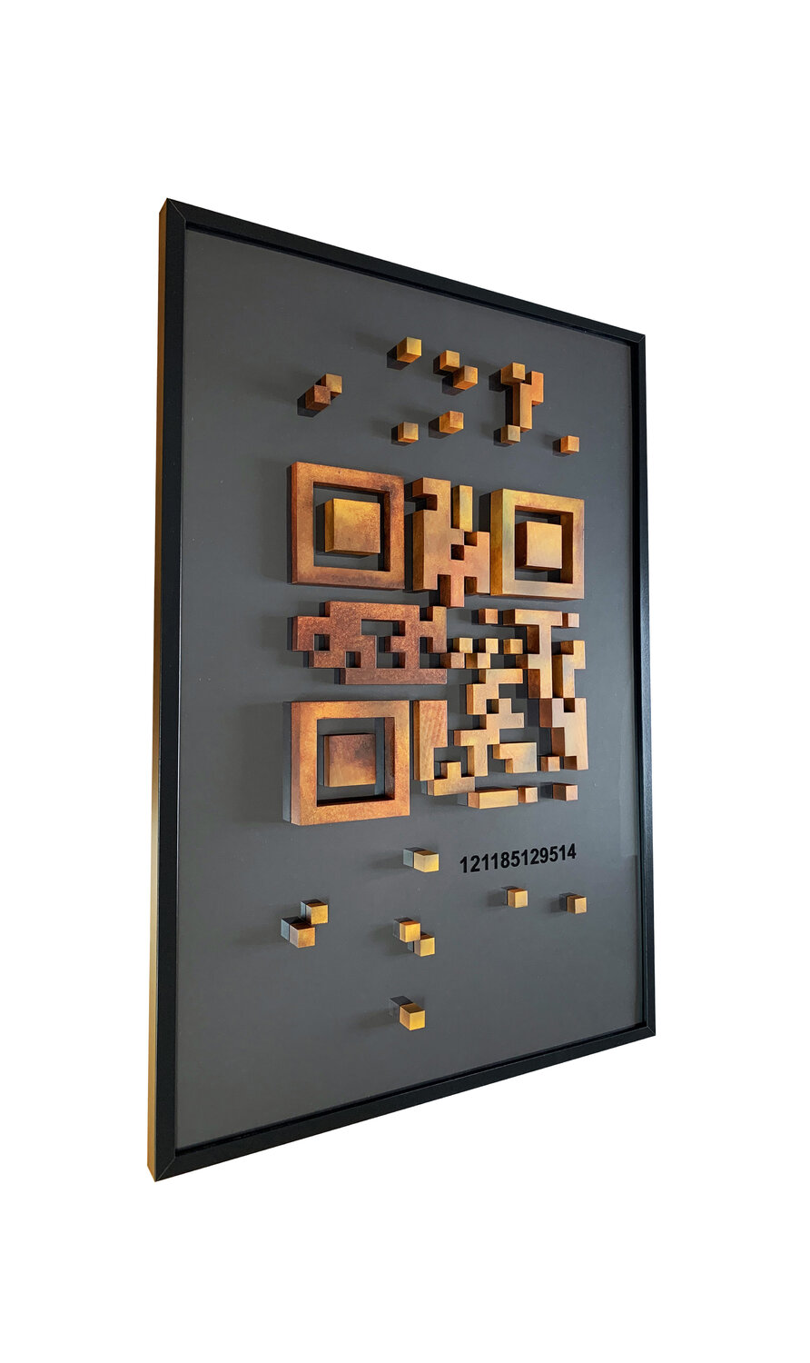 QR CODE - EVOLUTION INVERSE von Aurélien Guiho (2023): Skulptur Acryl ...