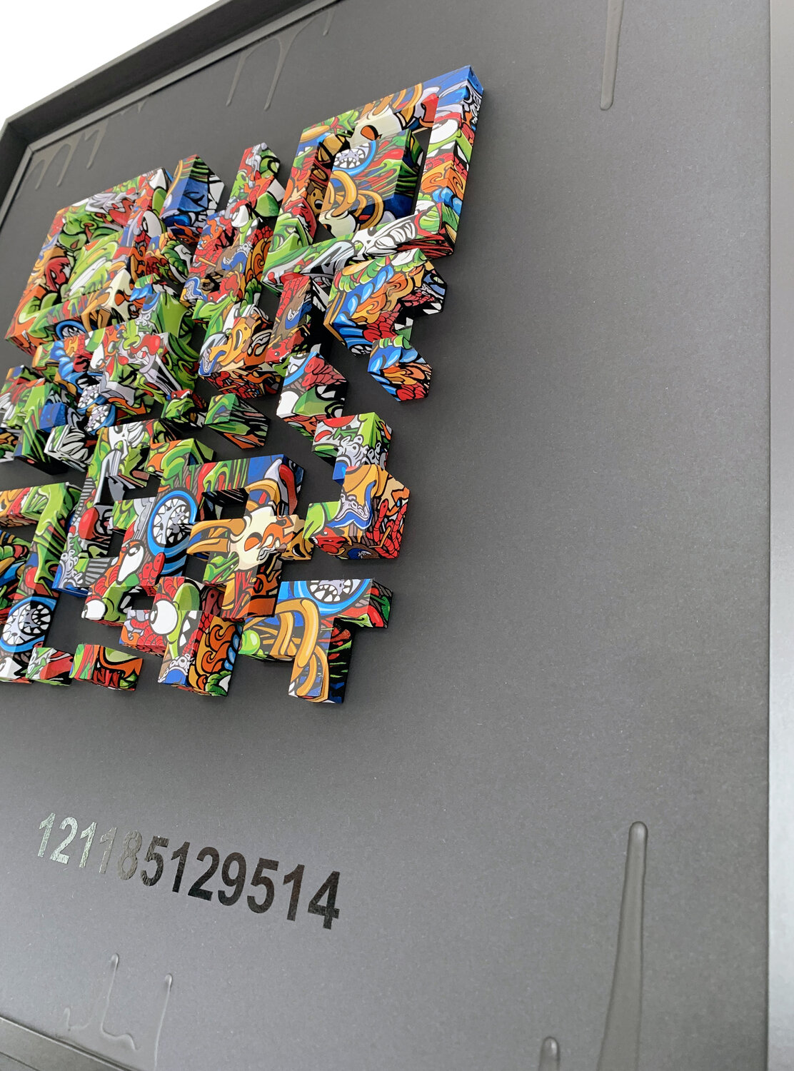 QR CODE - GRAFFITI 2.0 by Aurélien Guiho (2023) : Sculpture Acrylic ...