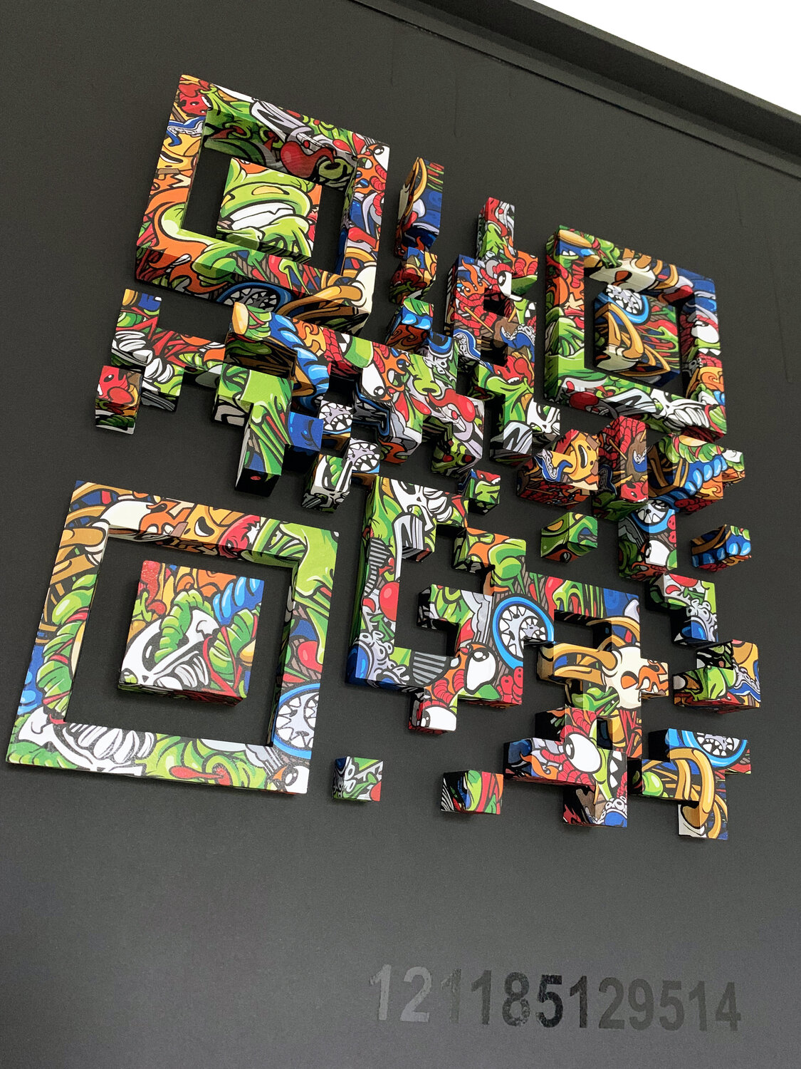 QR CODE - GRAFFITI 2.0 by Aurélien Guiho (2023) : Sculpture Acrylic ...
