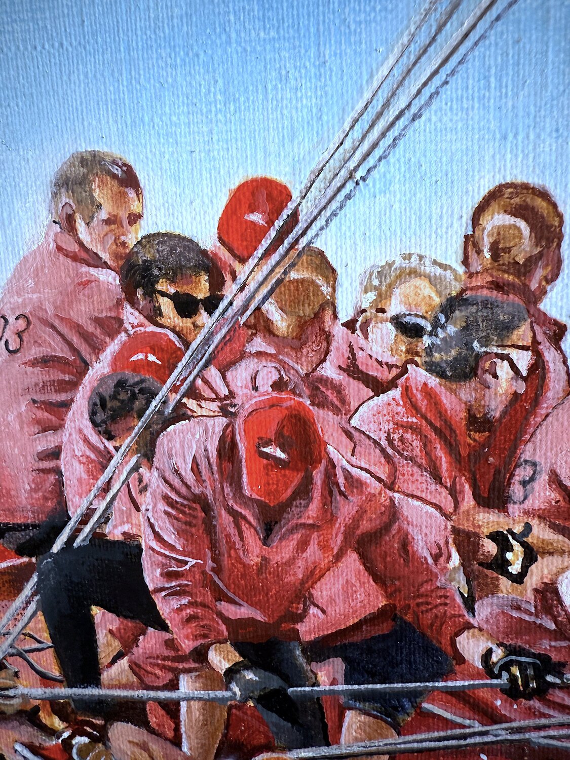 En course sur Tuiga by Arnaud Feuga (2025) : Painting Oil on Linen ...