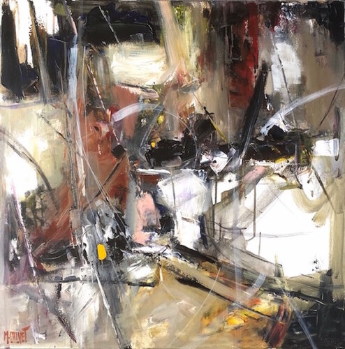 Péniche sur le canal à Agües Mortes de Michel Calvet (2018) : Peinture ...