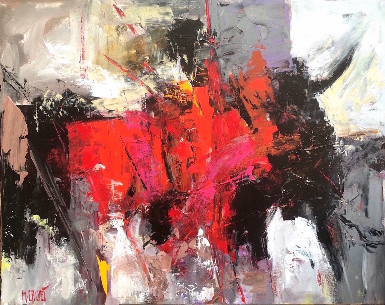 TAUROMACHIC APPEARANCE by Michel Calvet (2021) : Painting Oil on Canvas ...