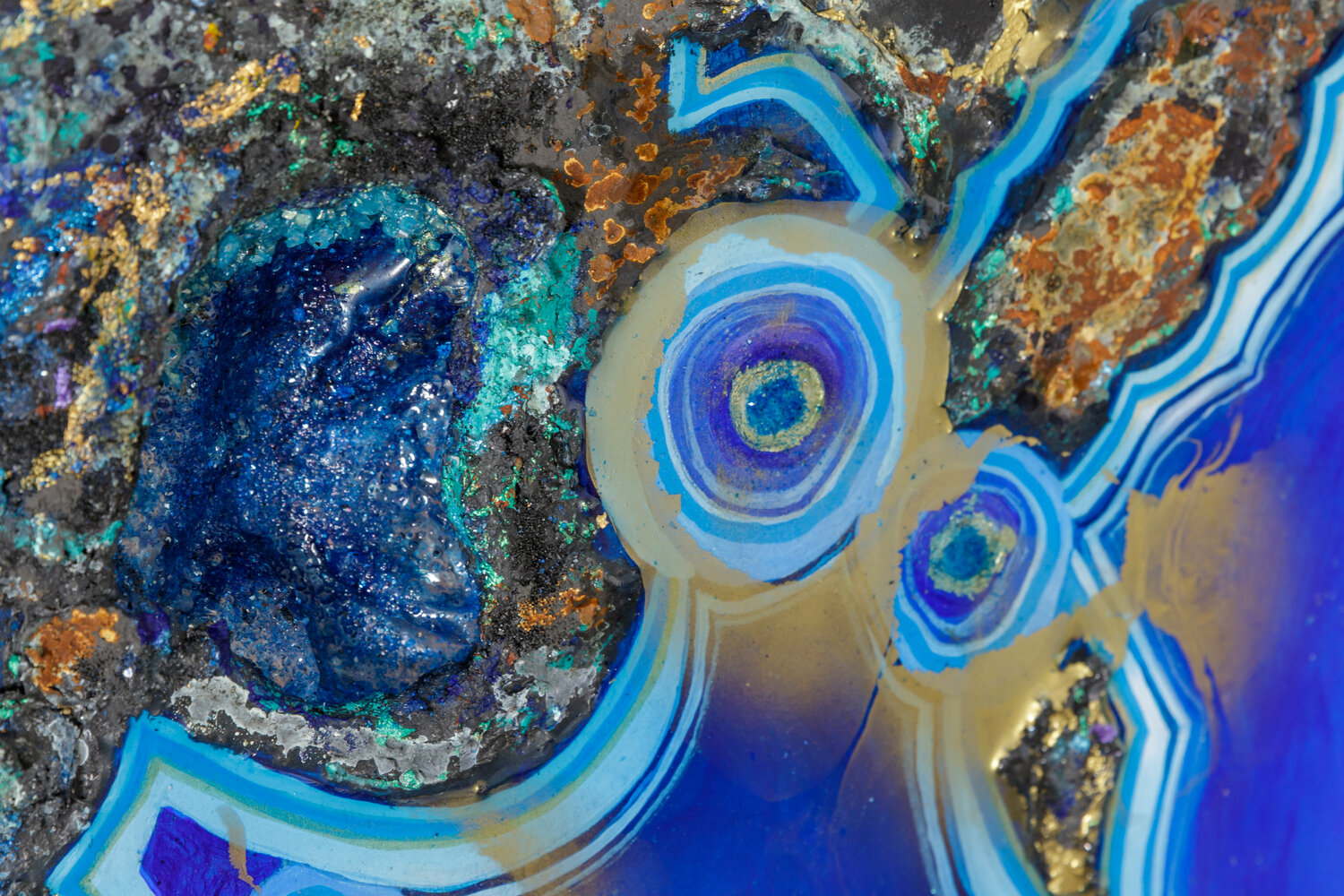 Blue treasure by Wendy van Putten (2020) : Sculpture Acrylic, Resin ...