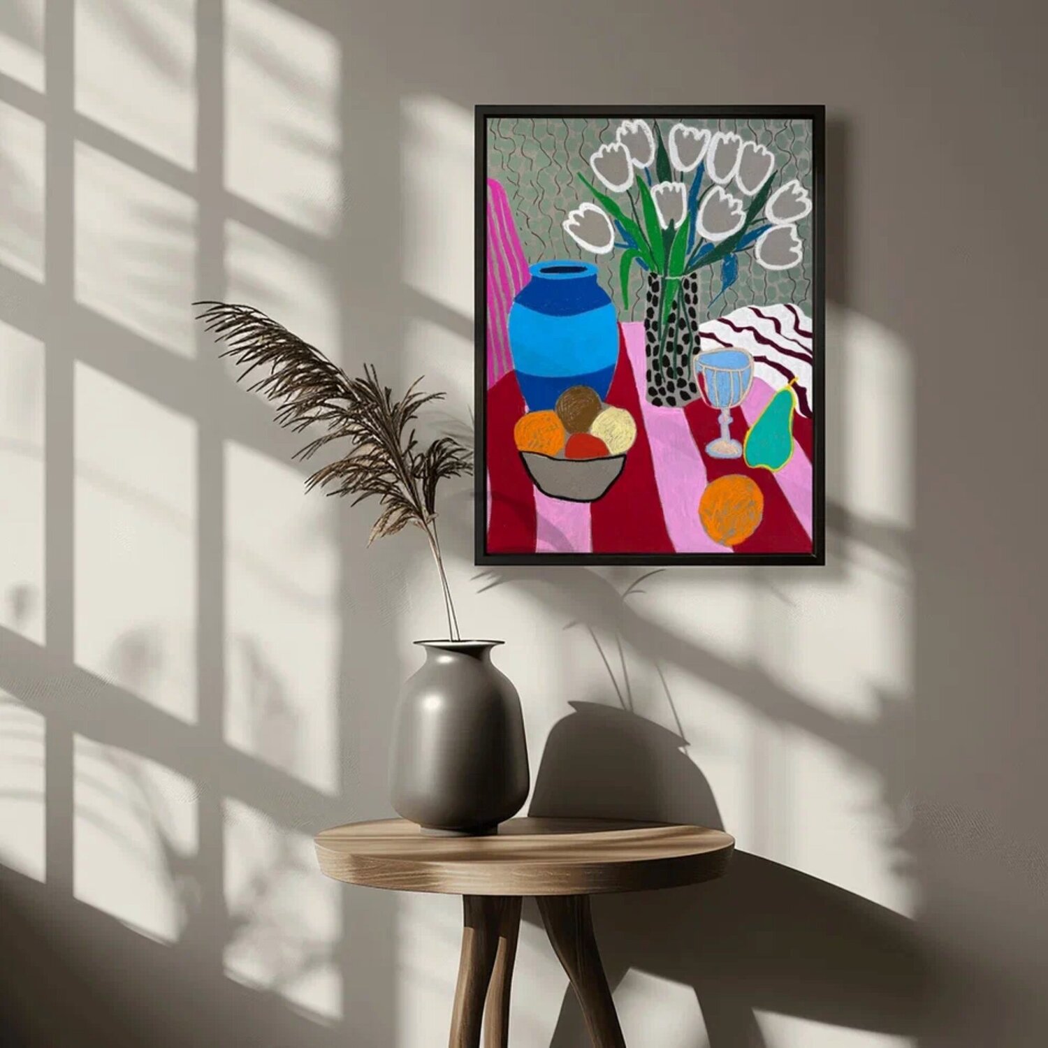 Tulips at the Quiet Table by Sasha Robinson (2026) : Work on Paper Oil ...