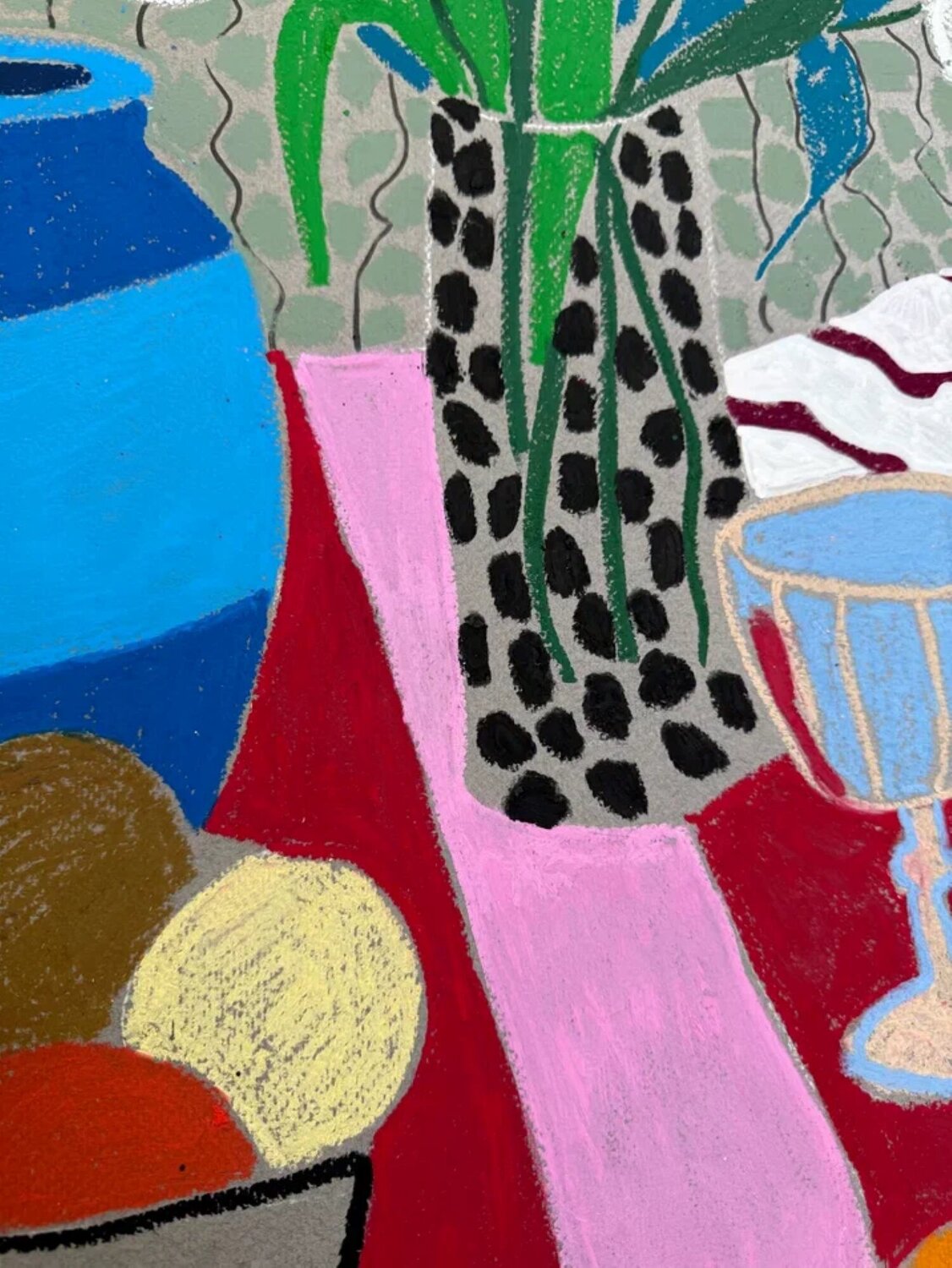 Tulips at the Quiet Table by Sasha Robinson (2026) : Work on Paper Oil ...