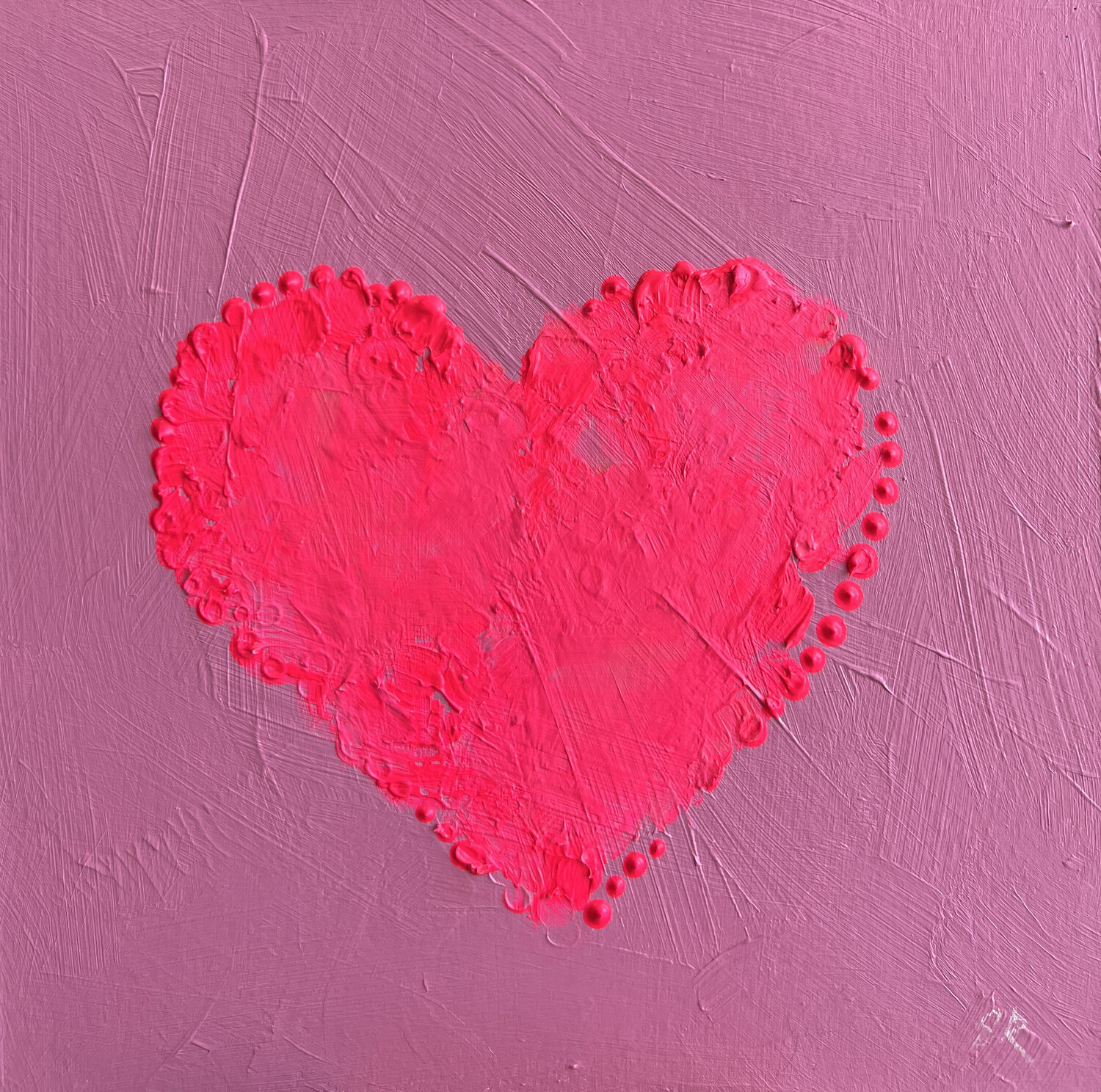 Simple Paintings Of Hearts