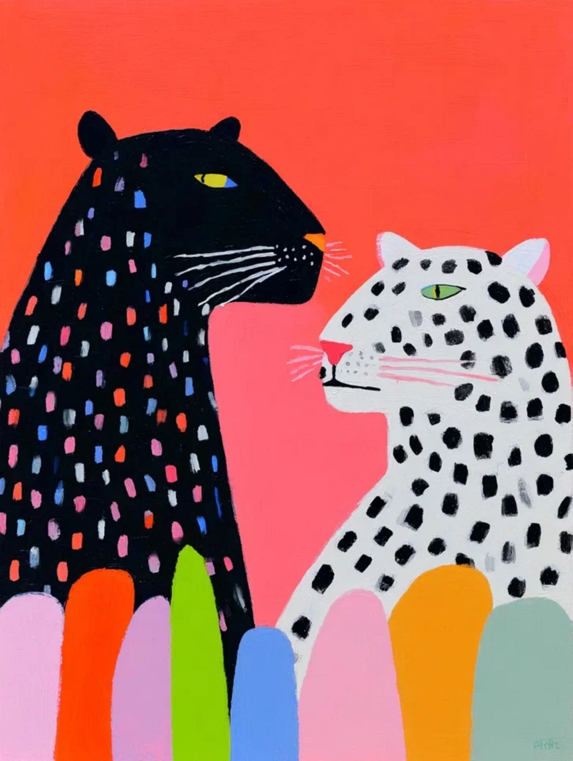 Leopard Lovers de Sasha Robinson (2025) : Édition Giclée sur Toile ...