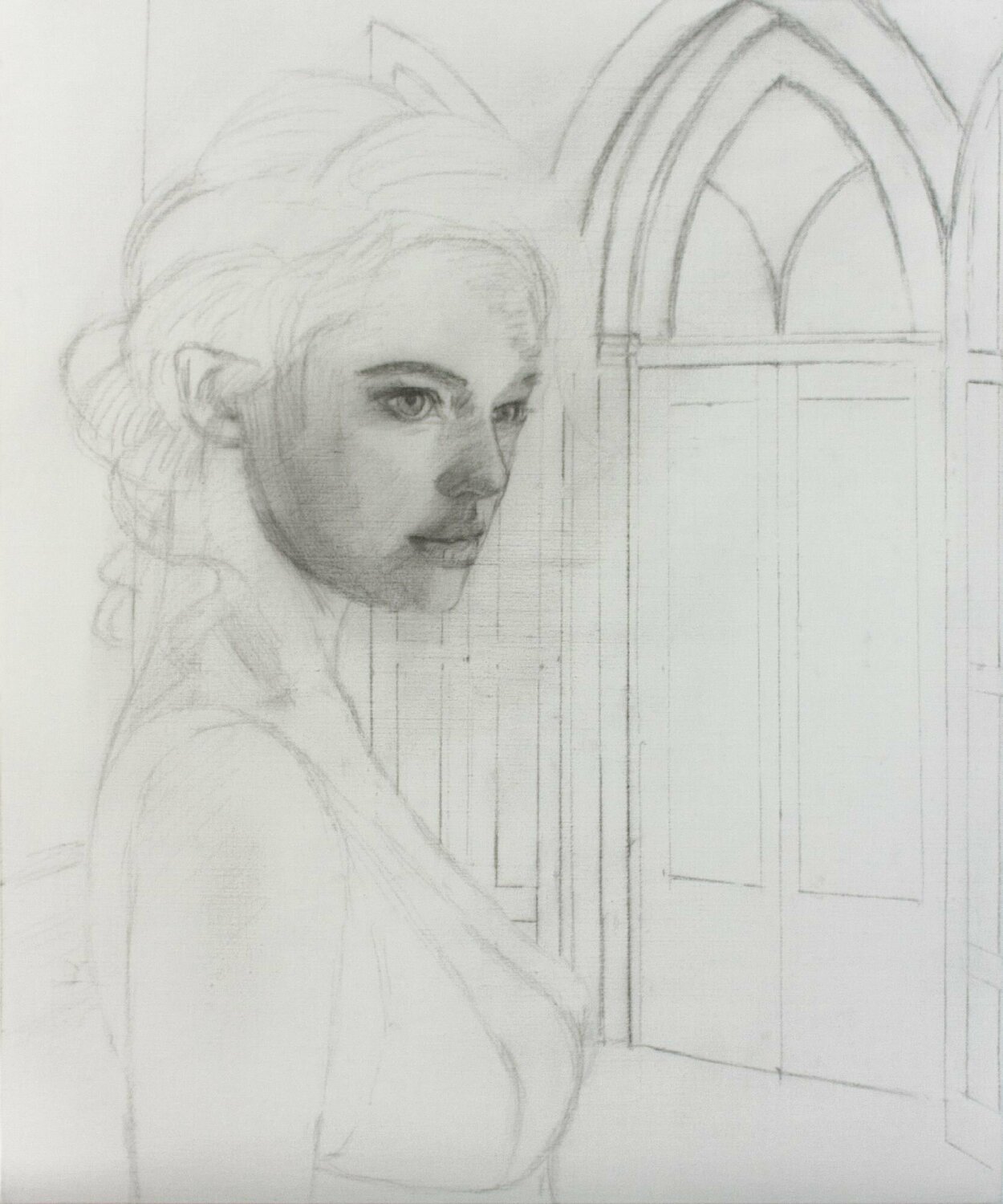 Lidia by Jean-Pierre André Leclercq (2019) : Painting Oil on Linen ...