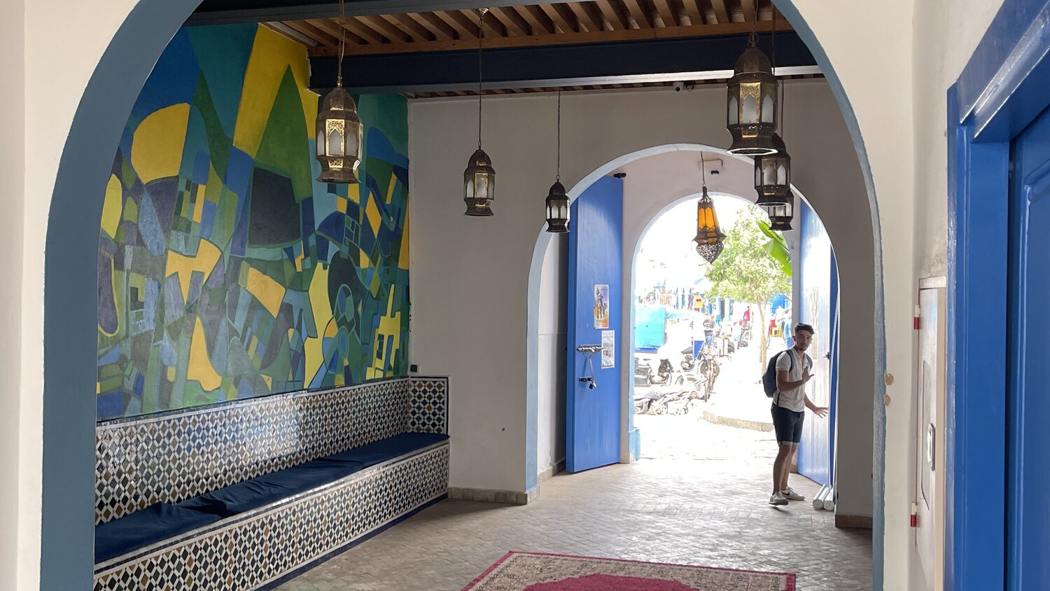 Community mural for Foundouk Zeljou in Larache, Morocco by Tom ...